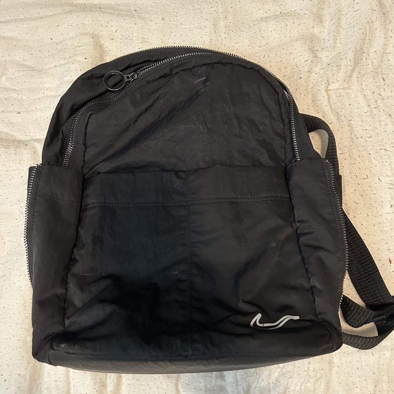 Black Nike backpack with adjustable straps... | Depop