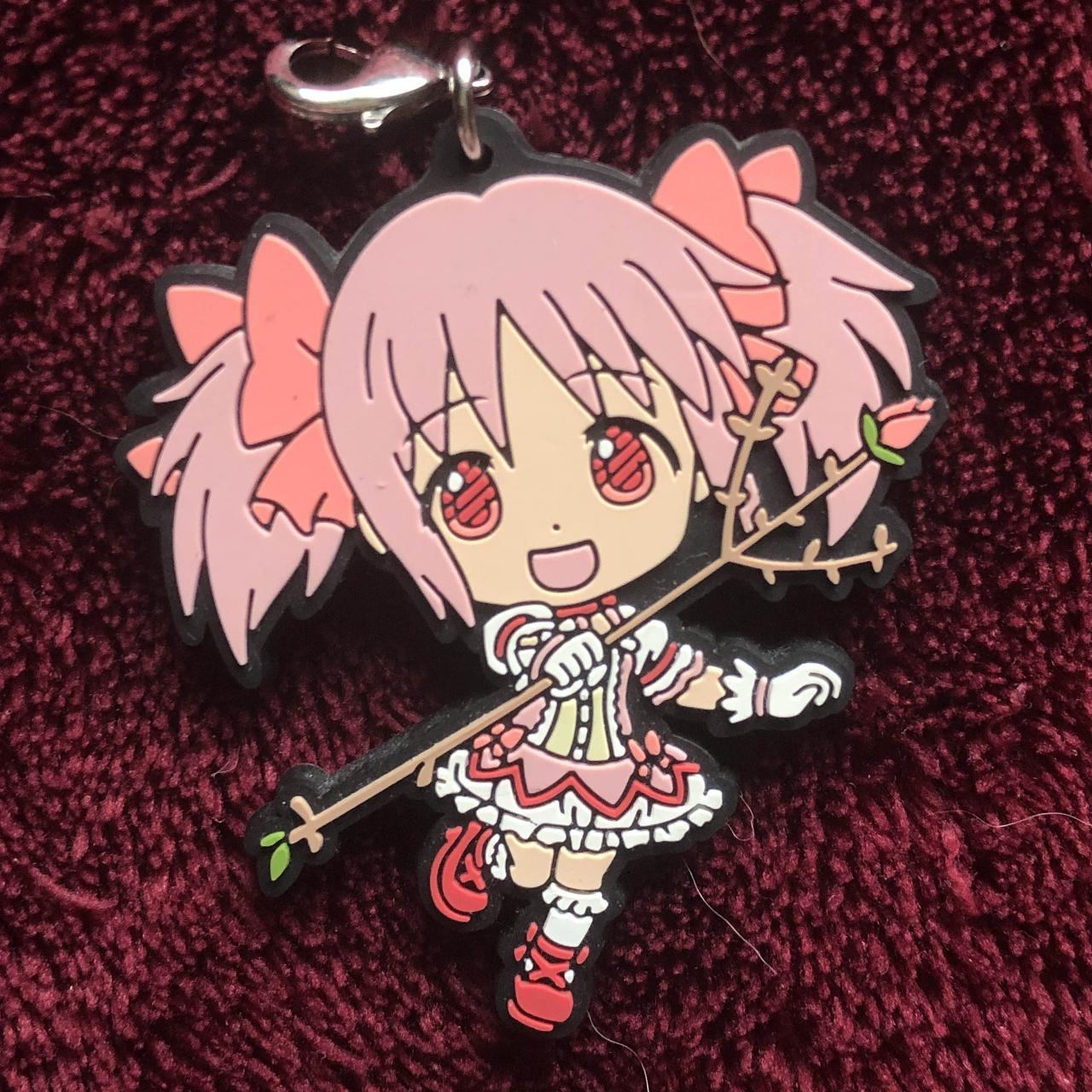 Madoka Kaname Madoka Magica Rubber Keychain Barely... - Depop