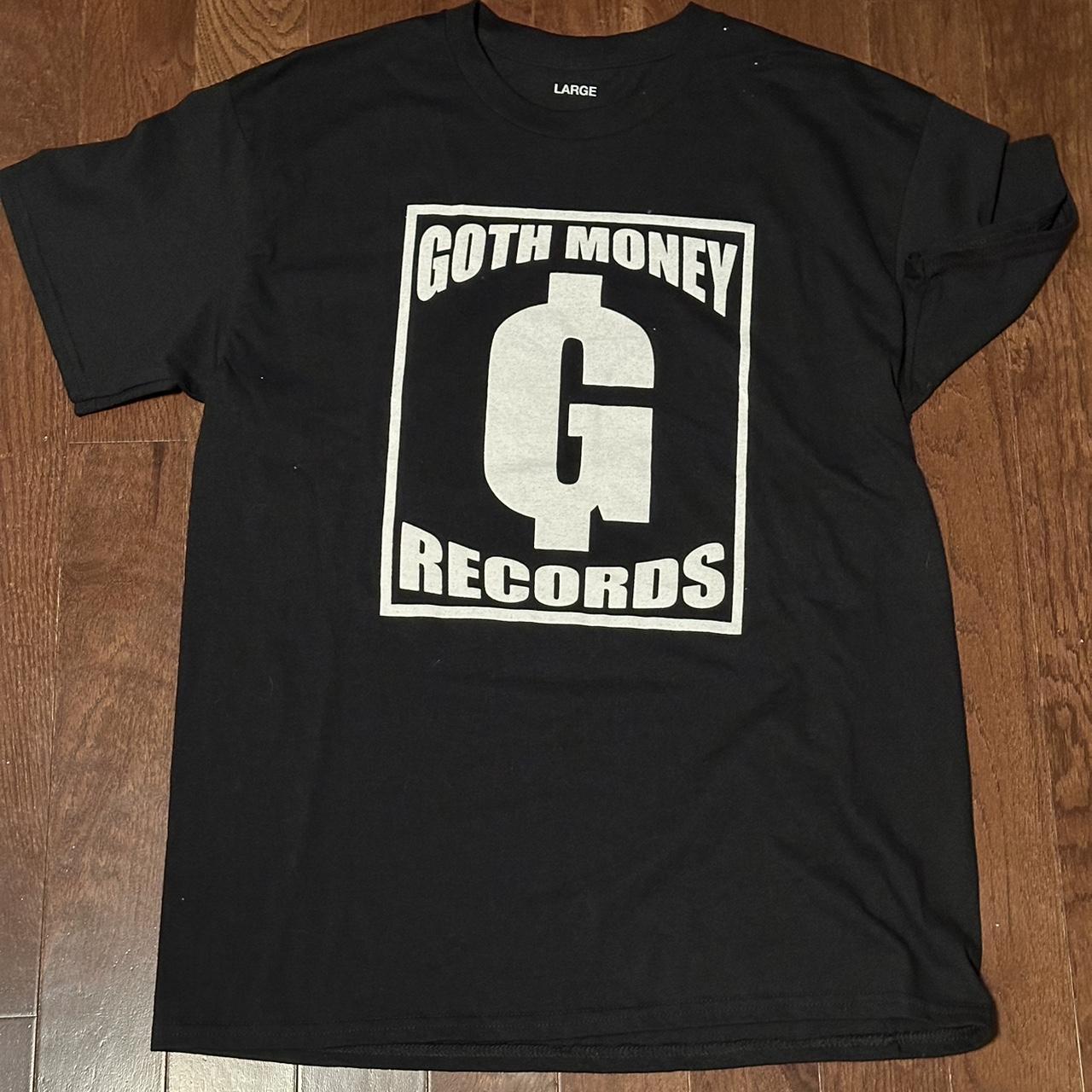 Goth Money Records Basic T shirt Size L Never worn - Depop