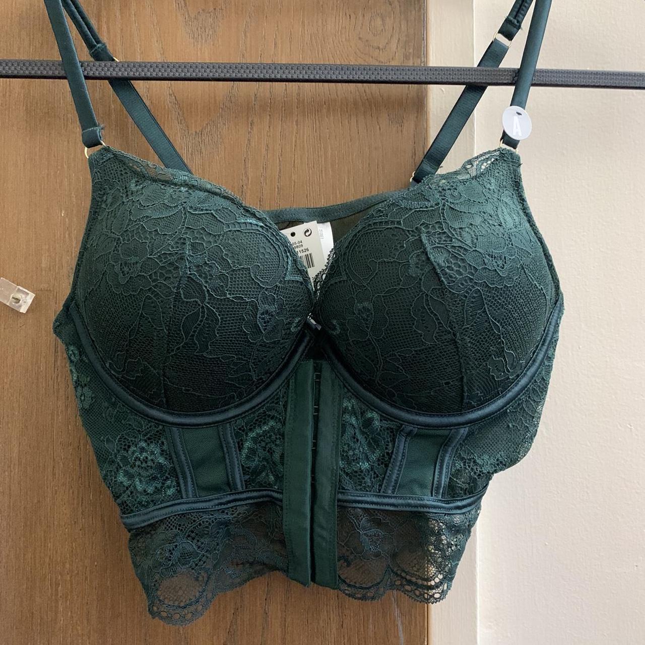 Primark Women's Green Corset | Depop