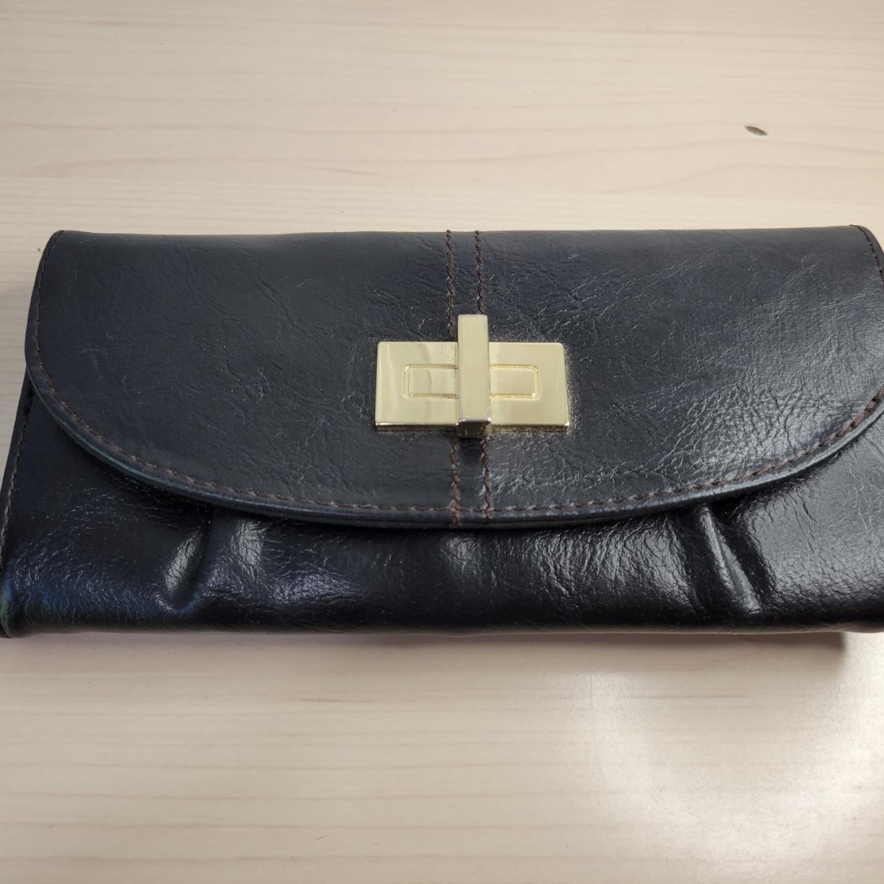 RELIC Bella Black Faux Leather Checkbook Wallet w/... - Depop