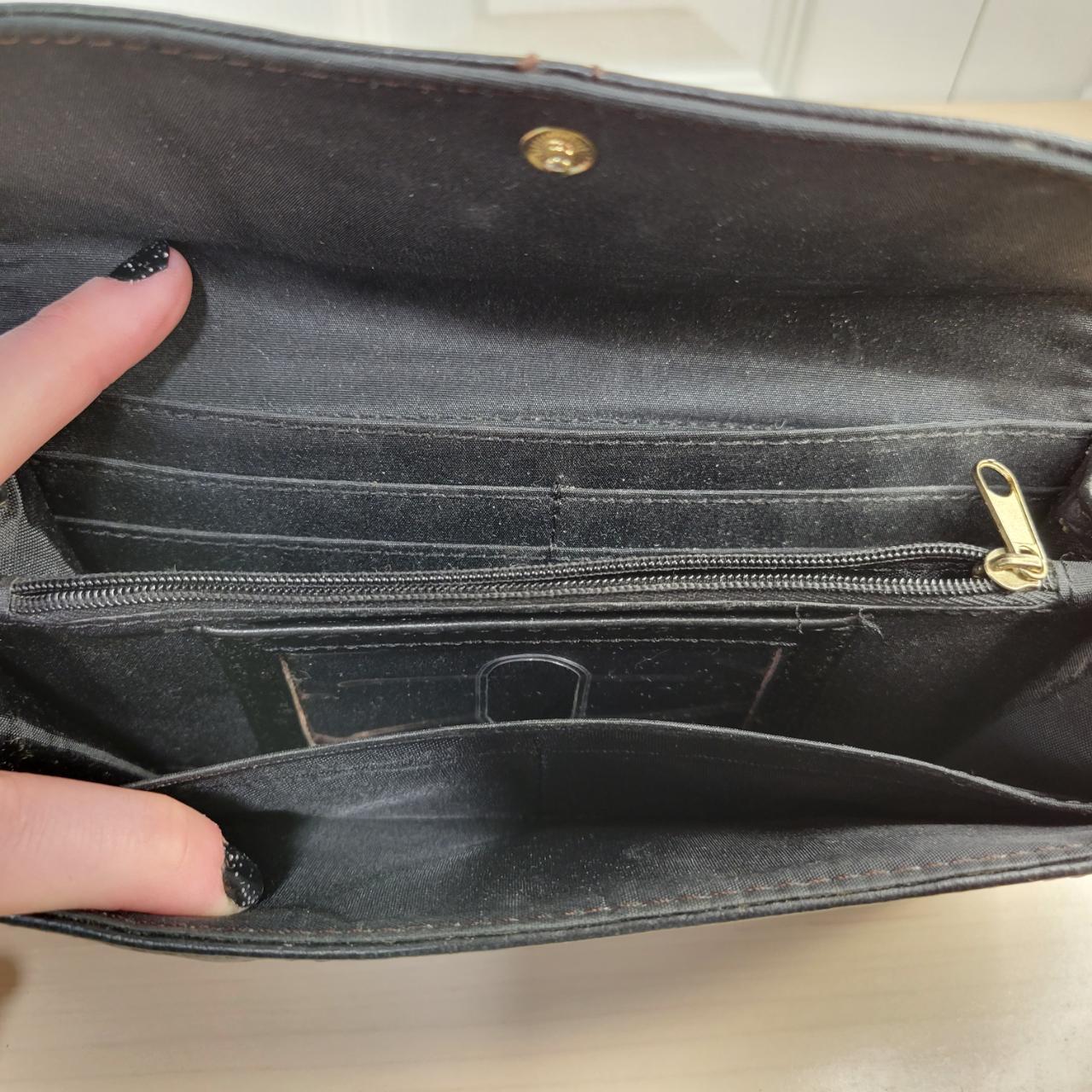 RELIC Bella Black Faux Leather Checkbook Wallet w/... - Depop