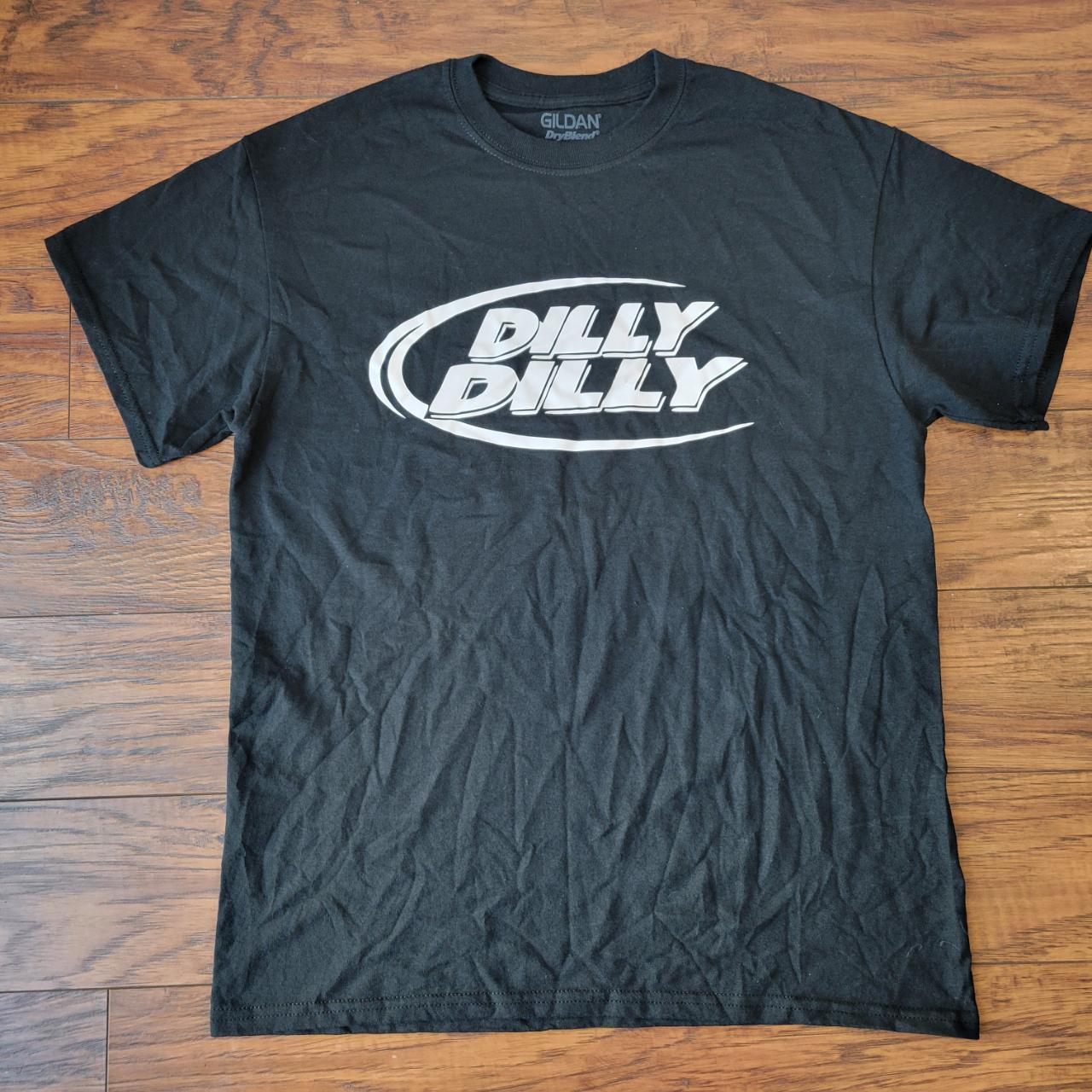BUDWEISER Bud Light Dilly Dilly White Logo Black... | Depop