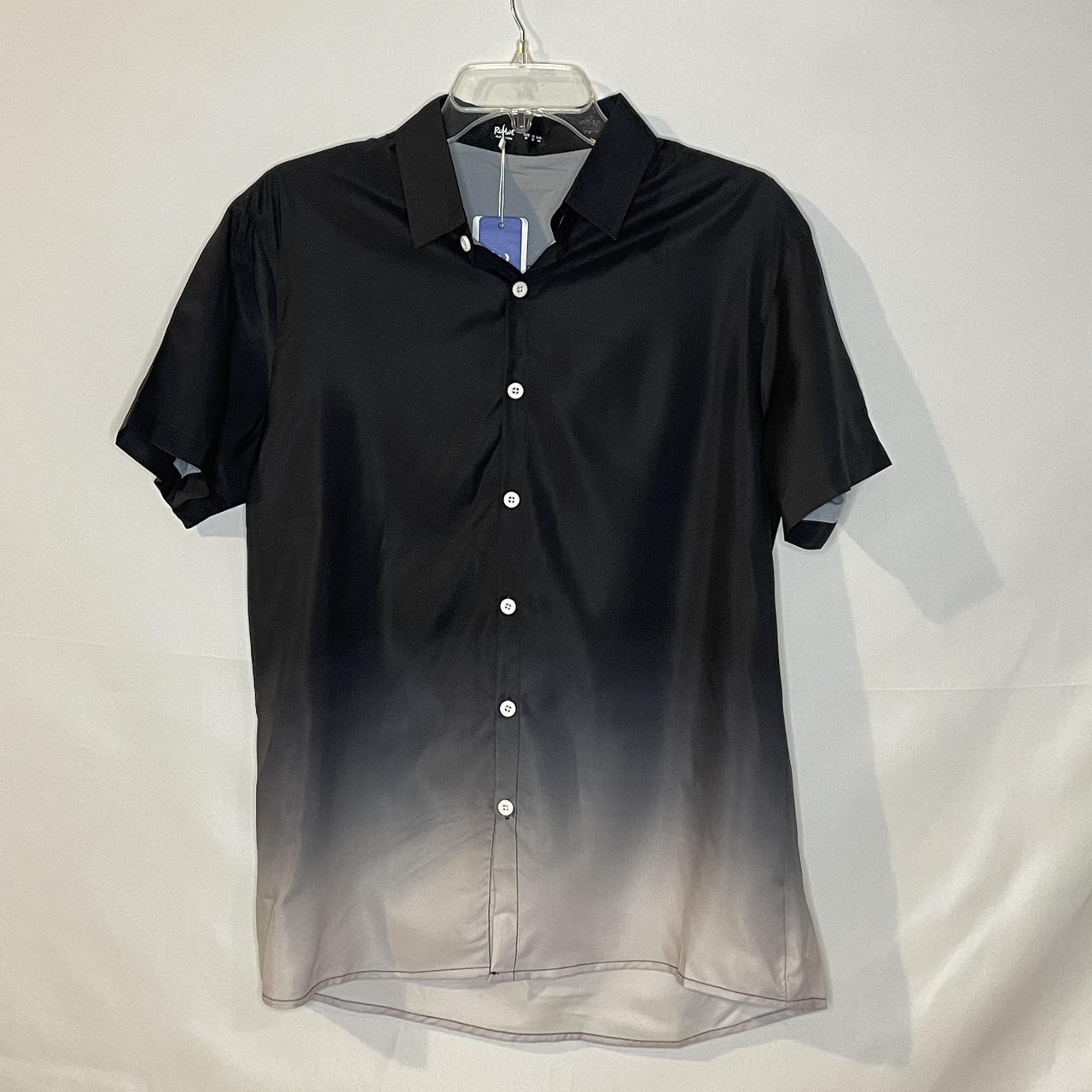 Romwe Men's White and Black Shirt | Depop