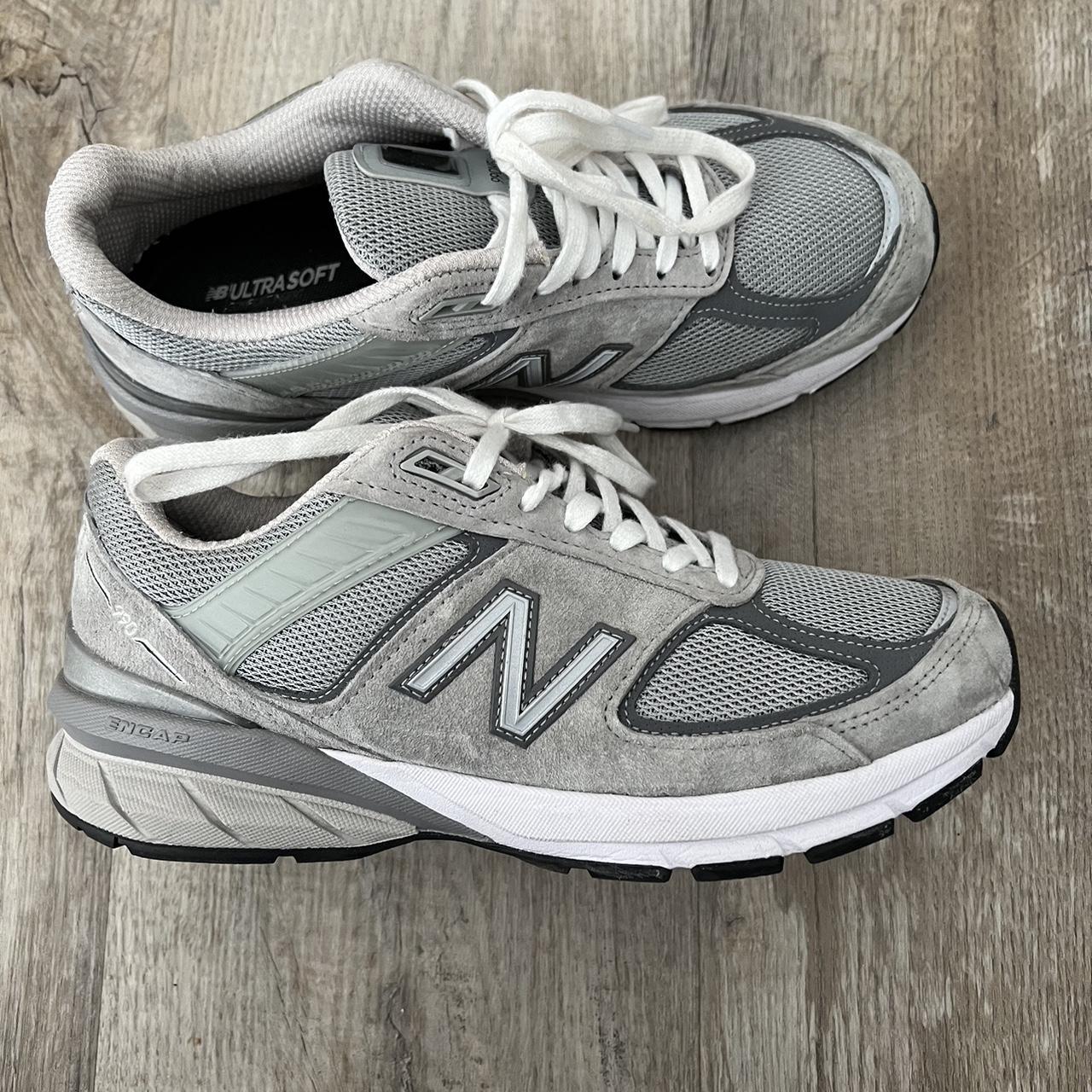New Balance 990v5 Grey with Castlerock colour-way.... - Depop