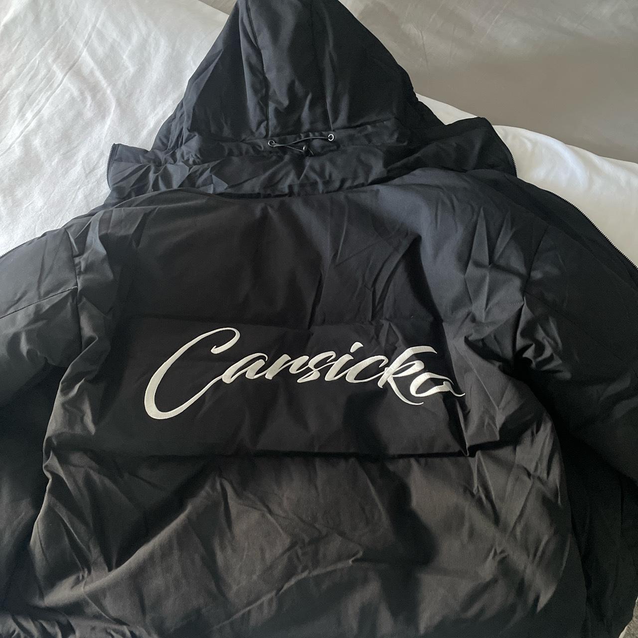 Carsicko Logo Puffer Jacket Black Brand New Size... - Depop