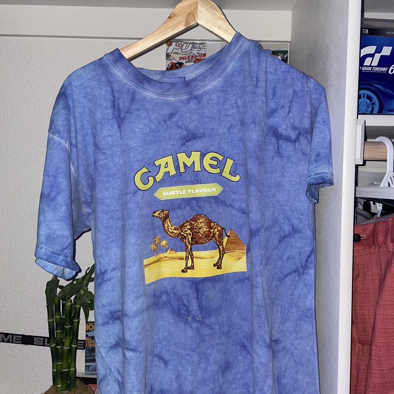 Custom Tie-Dye Camel Tee - Depop