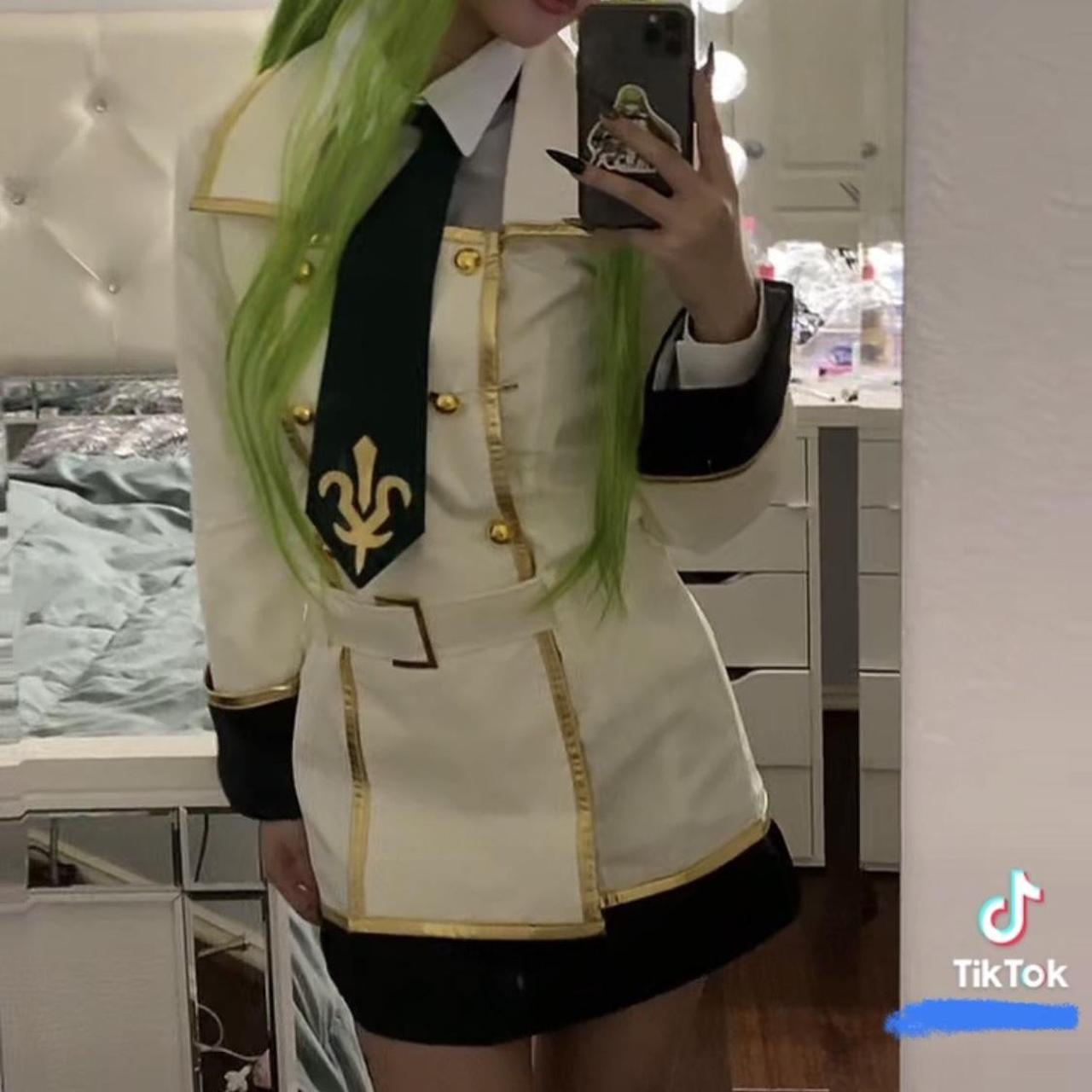 cc c2 school outfit cosplay size small one of the... - Depop