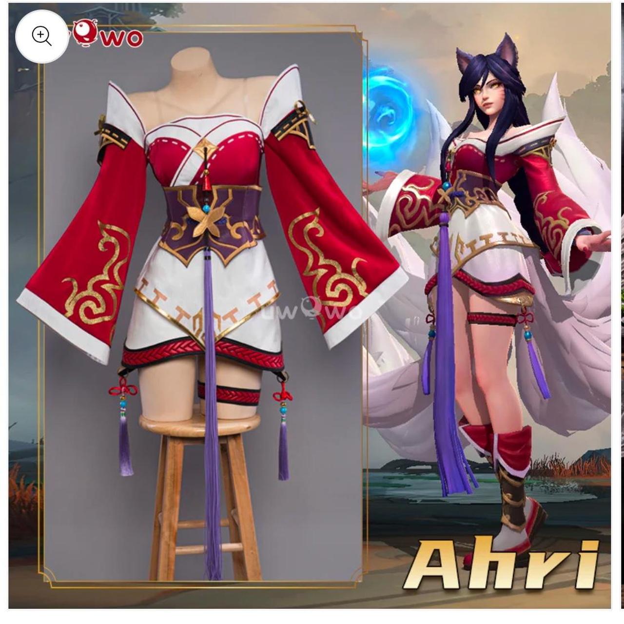 ahri league of legends cosplay *ZIPPER IS... | Depop