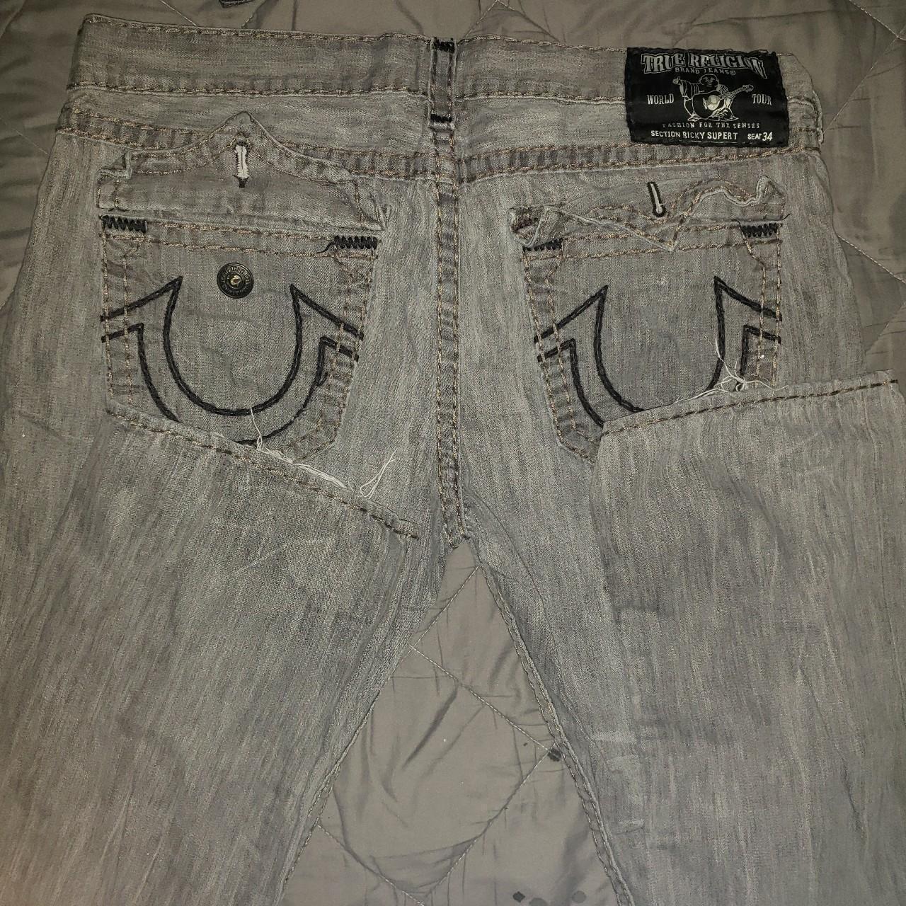 Grey trueys with black stitching no real problems... - Depop