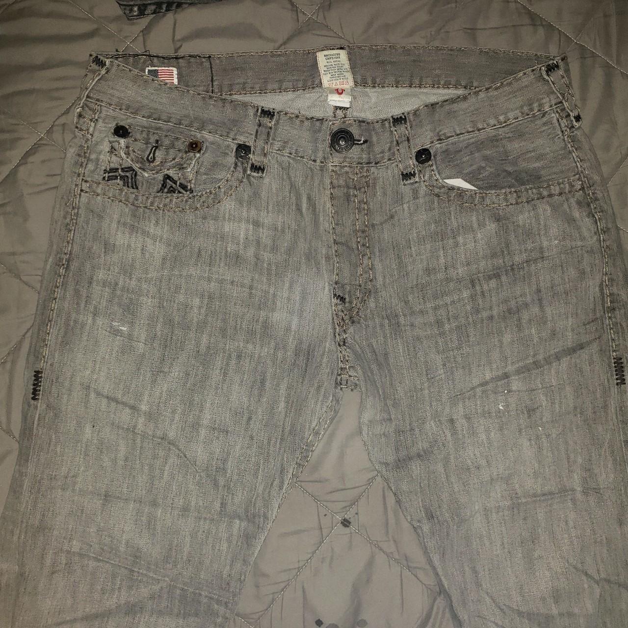 Grey trueys with black stitching no real problems... - Depop