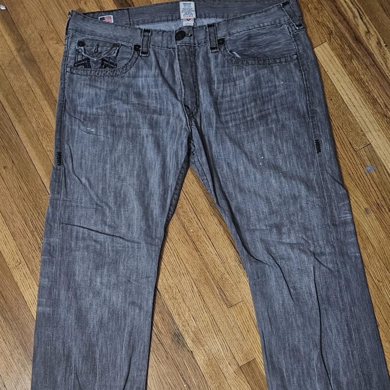 Grey trueys with black stitching no real problems... - Depop