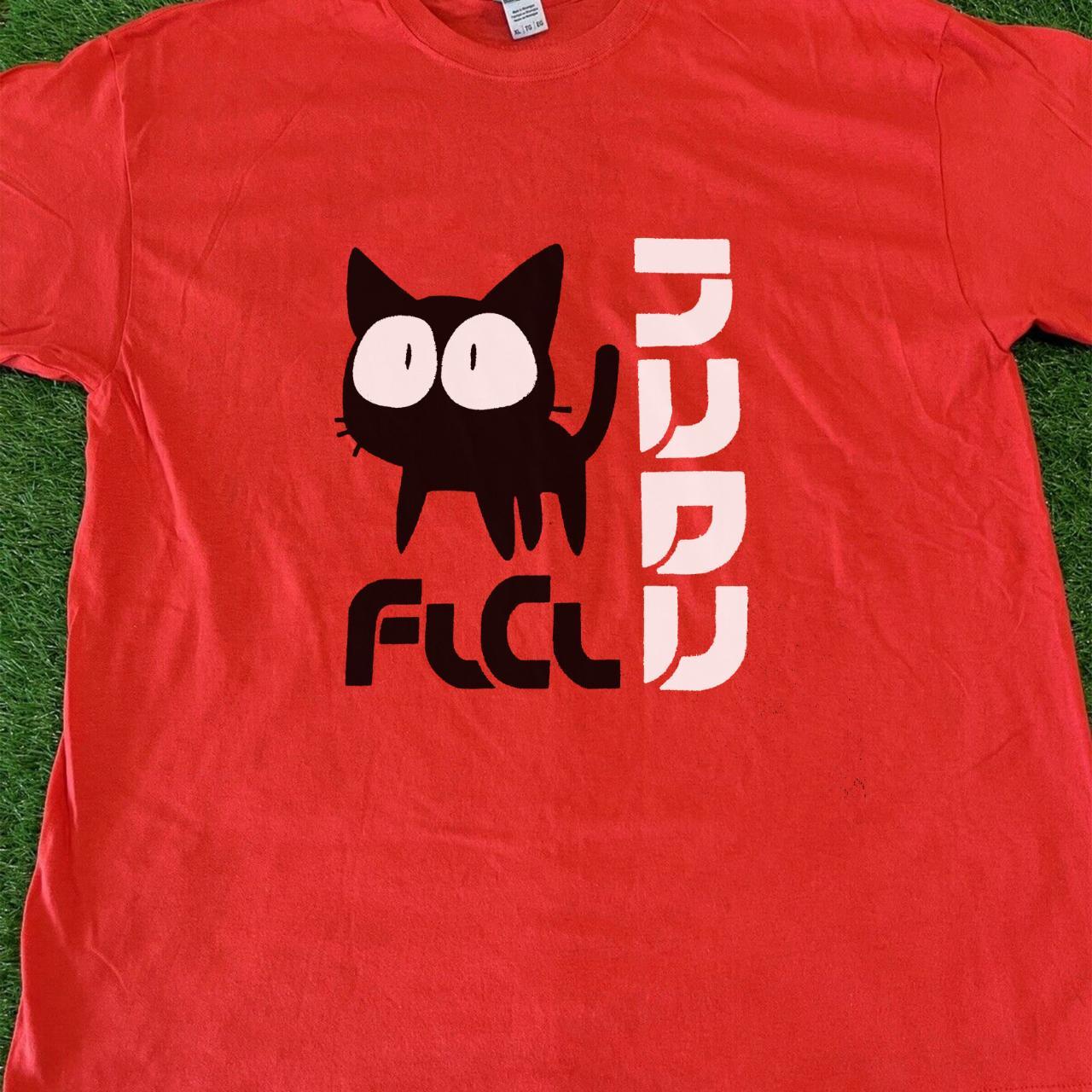 Anime Takkun Cat Fooly Cooly T-Shirt Vintage... - Depop