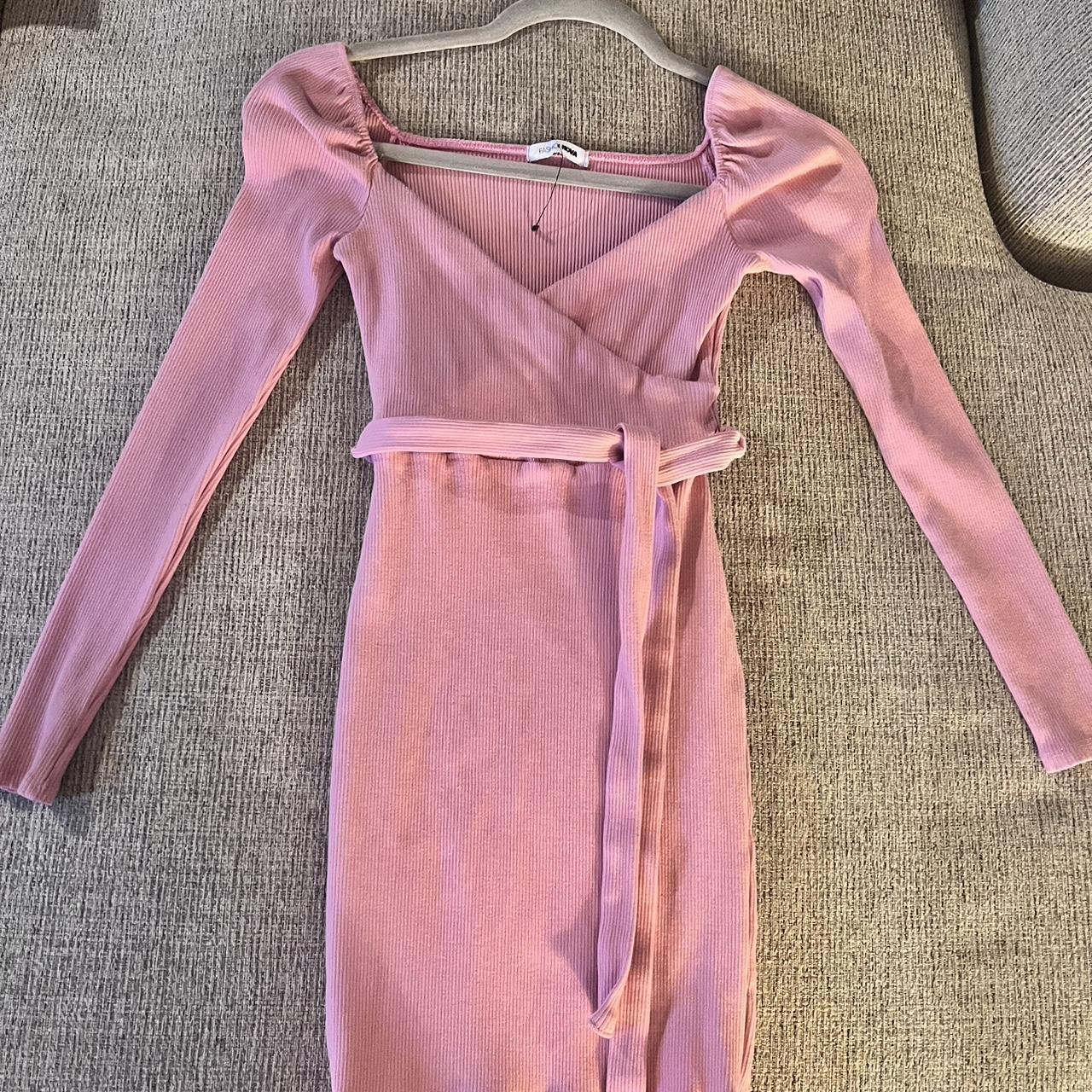 Body #snatching cute pink dress never worn 💖🪄 size... - Depop