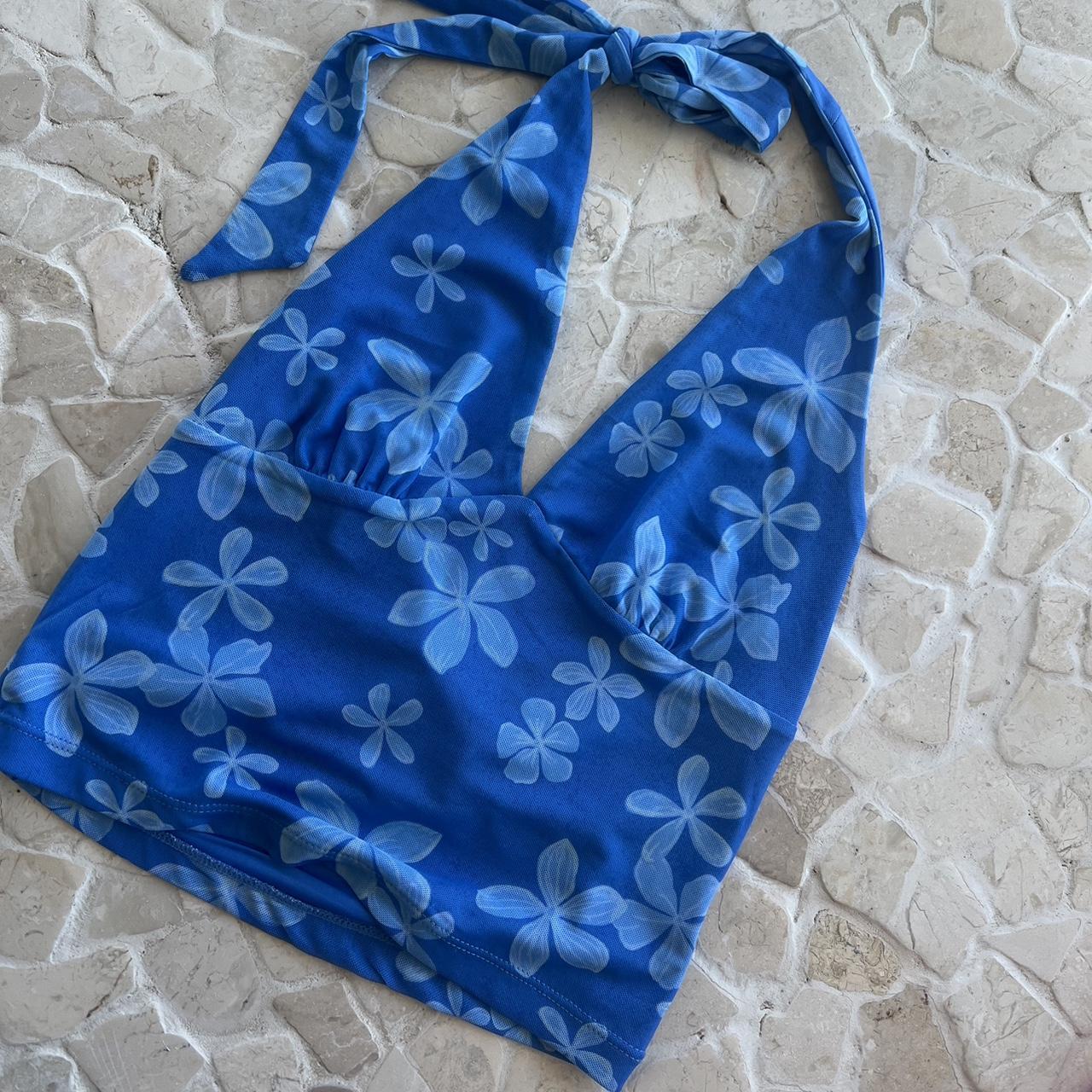 Ghanda blue halter size s $20 - Depop