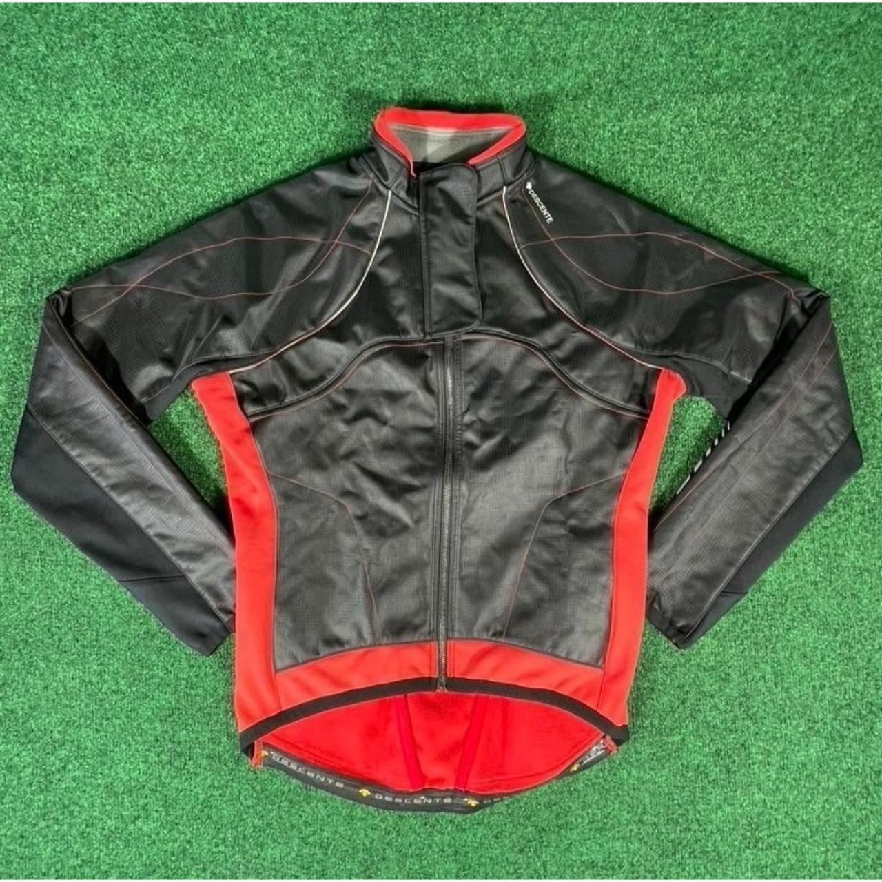 Descente Wind Breaker Black / Pink Cycling Jacket... | Depop