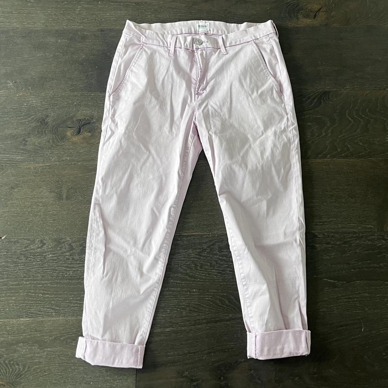 Hudson light pink capri pants, stretchy and low... | Depop