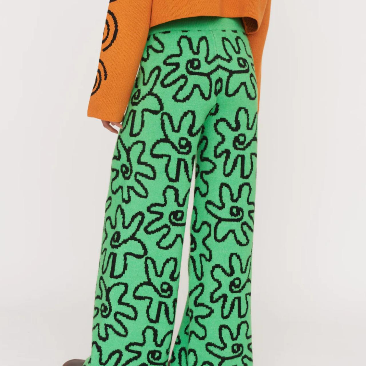 Lazy Oaf Flower Power Knit Pants - New! These wide... - Depop