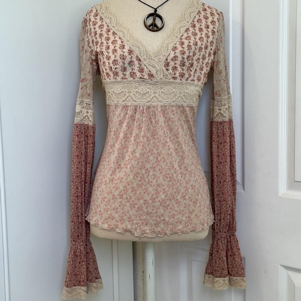 🎀 RARE EXPRESS BOHO LONG SLEEVE 🎀 Size M 🧸 Message... | Depop