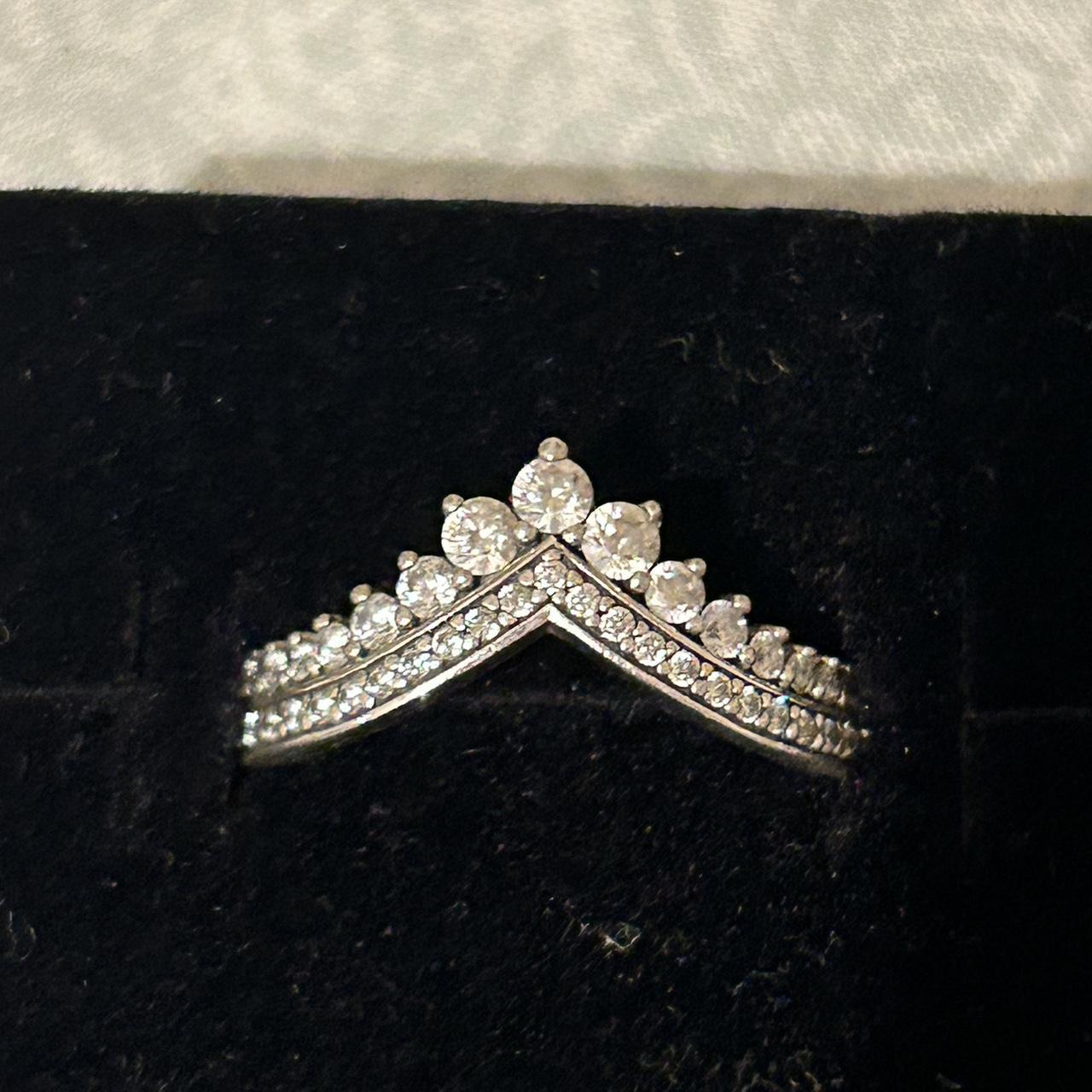 Pandora Princess Wishbone Ring Size 58 Official... - Depop