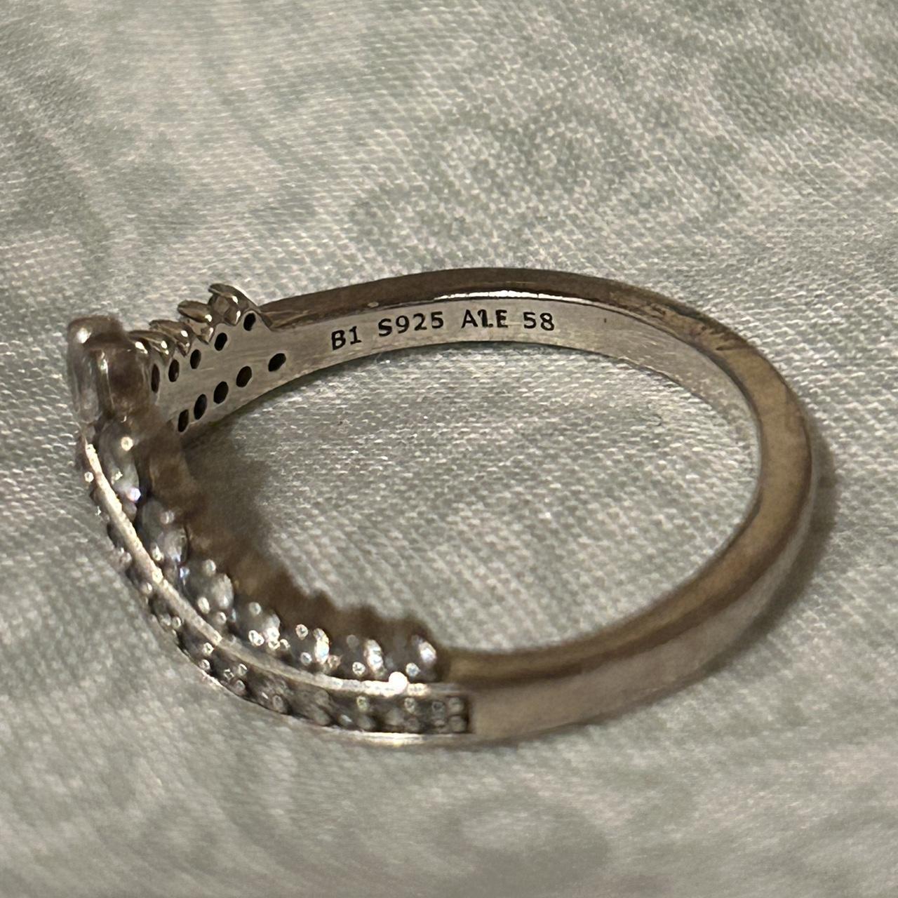 Pandora Princess Wishbone Ring Size 58 Official... - Depop