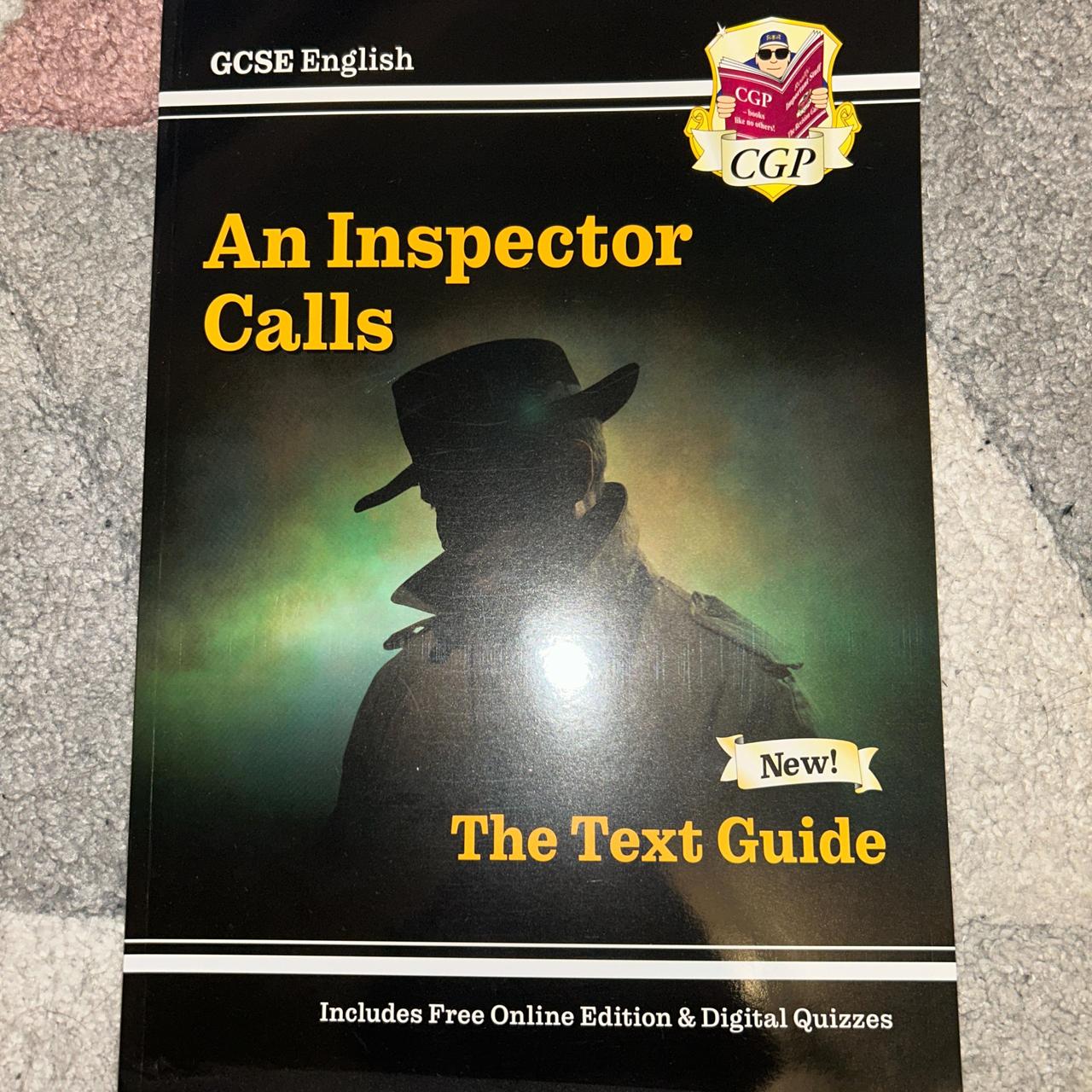 An inspector calls text guide and question cards... - Depop