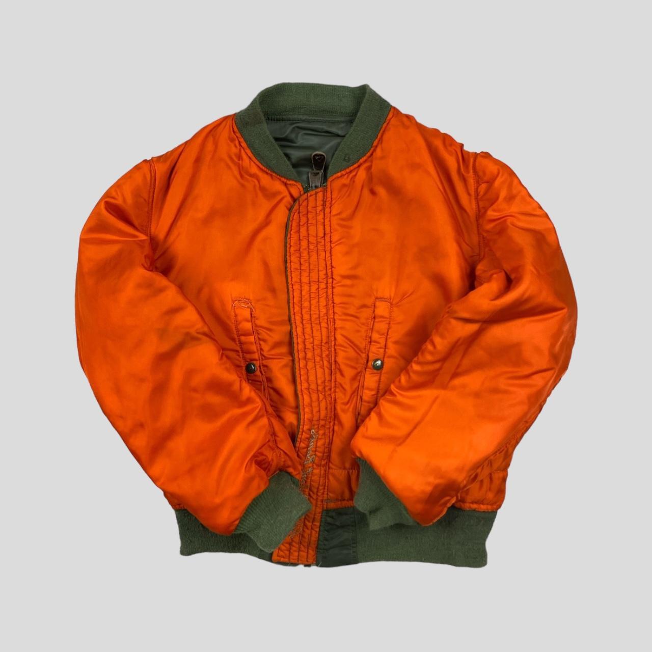 The Unbranded Brand Women's Green and Orange Jacket | Depop