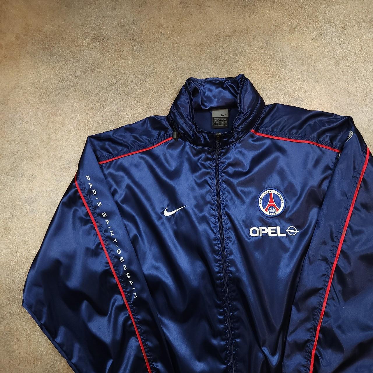 Vintage PSG 2000-01 Training Jacket Dark purple/... - Depop