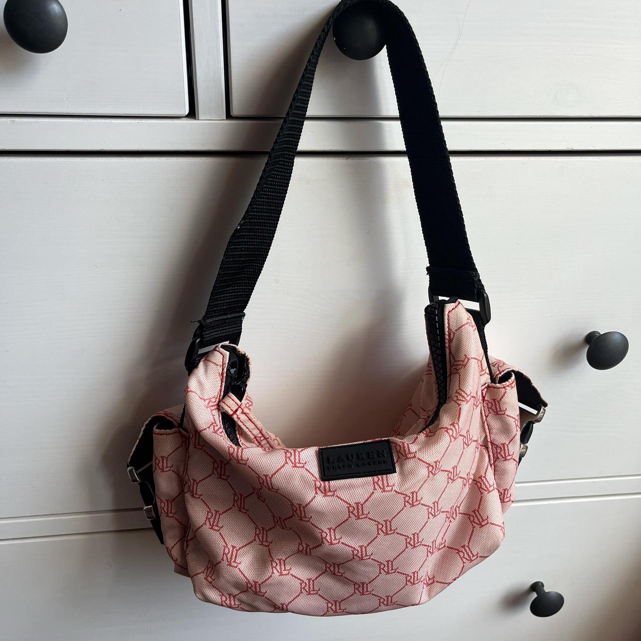 pink Ralph Lauren monogram purse - Depop