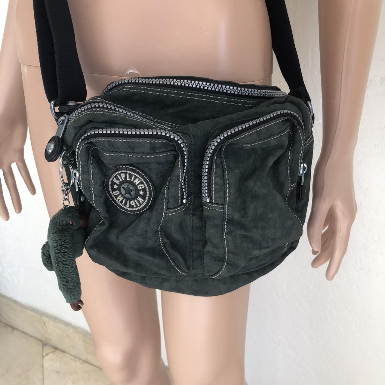 Kipling Women’s Olive Green Black Adjustable Strap,... - Depop
