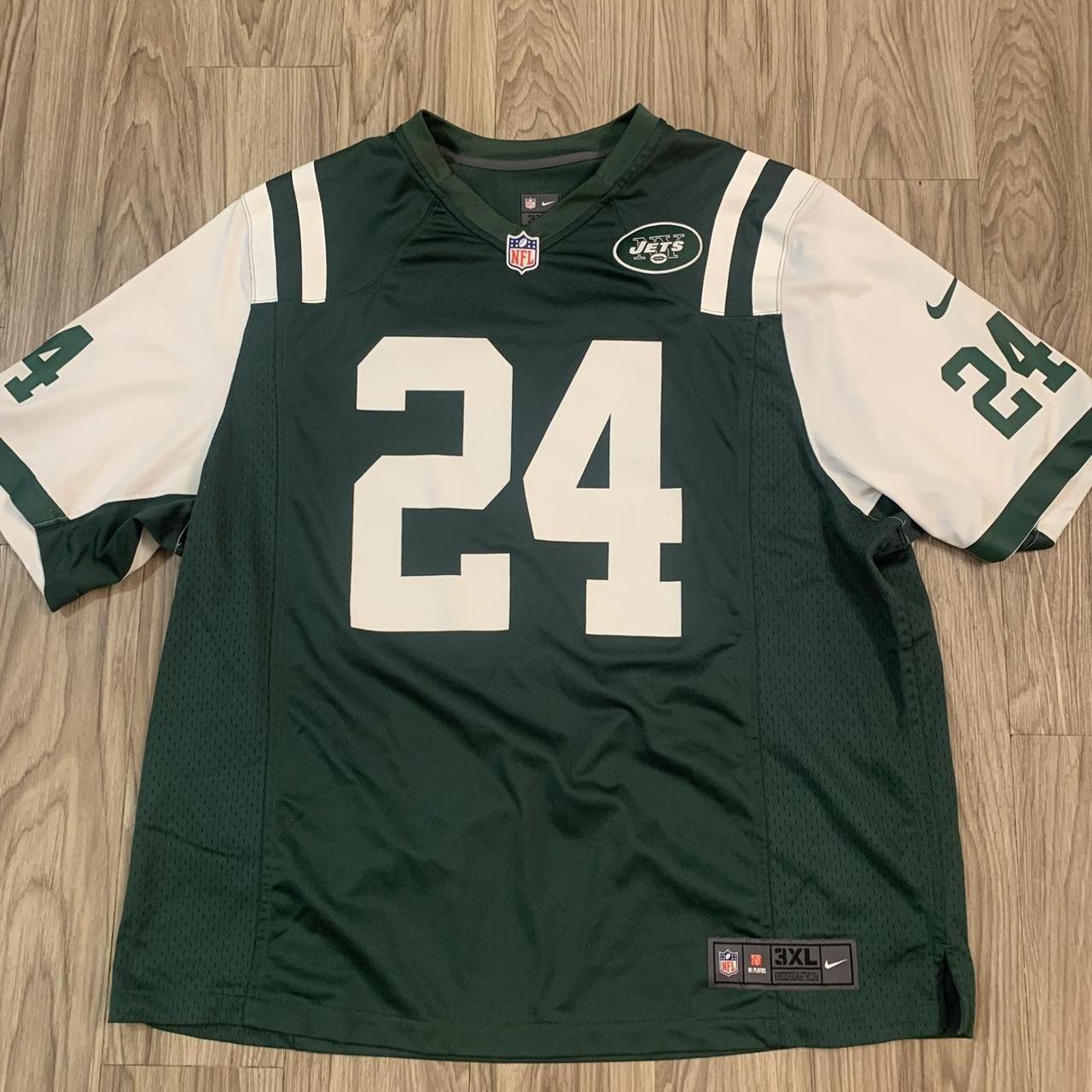 New York Jets Revis #24 Nike Jersey NFL 3XL Green... - Depop