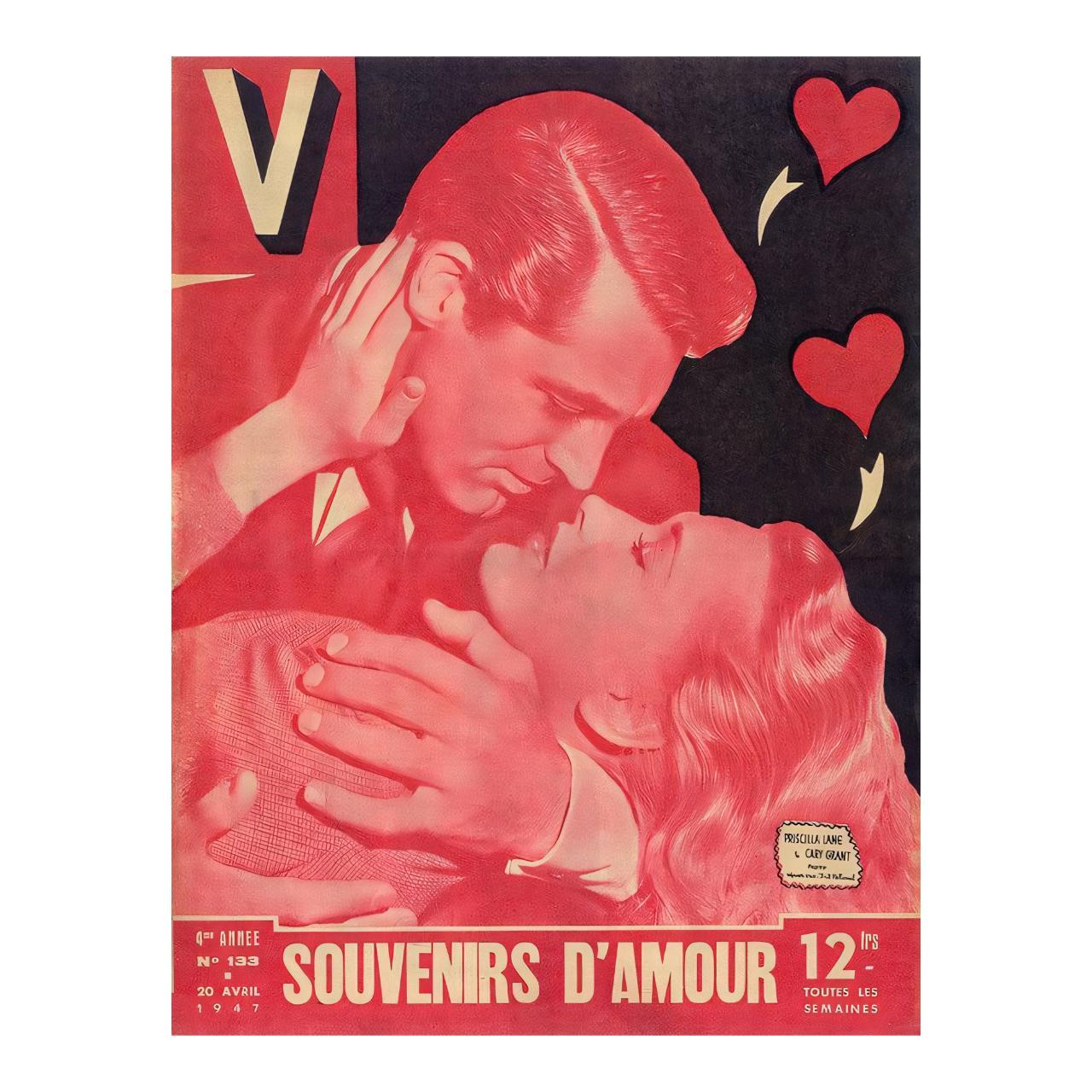 1930s Valentine's Advert: Romantic Magazine Cover... - Depop