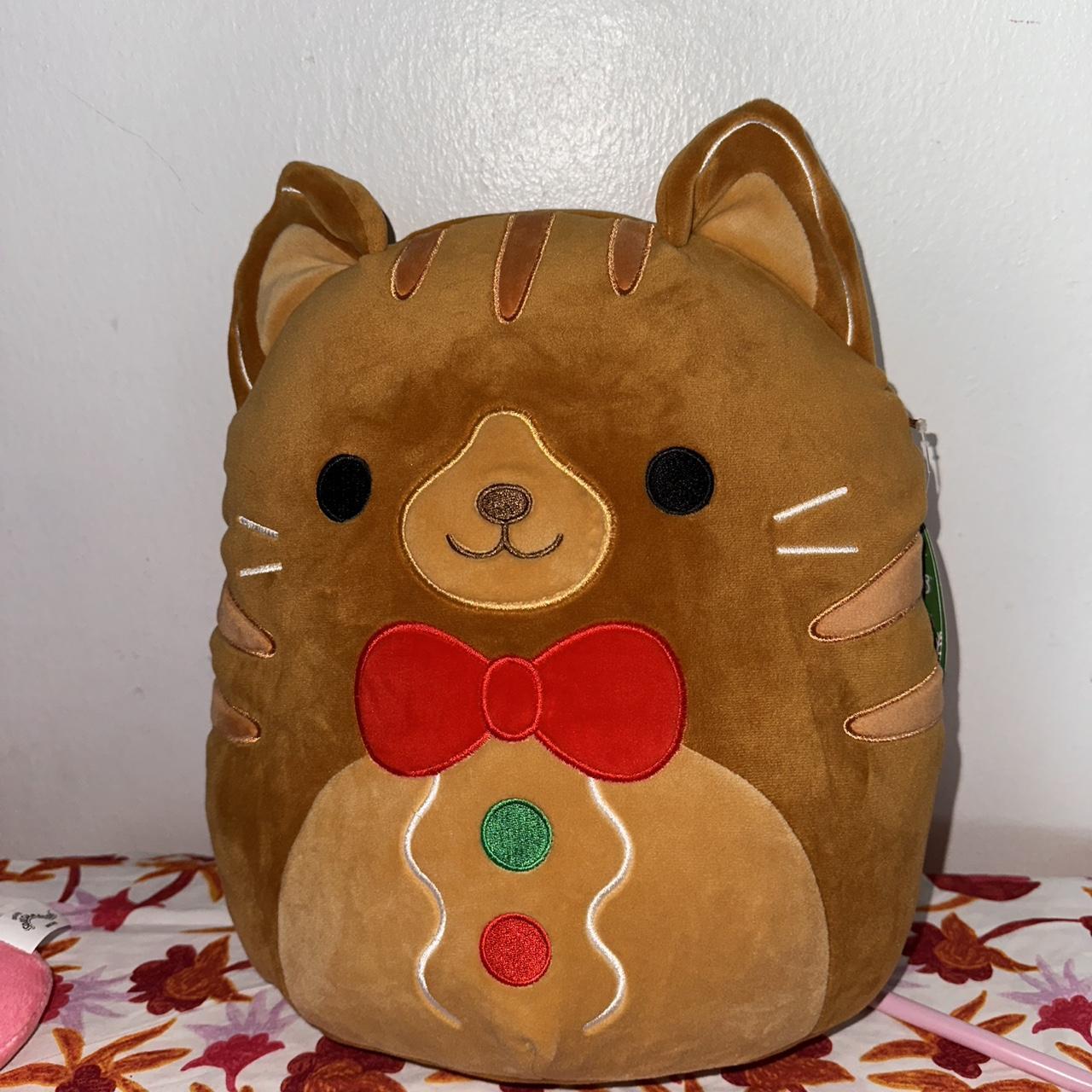 8" Squishmallow gingerbread cat #Squishmallow #Holiday | Depop