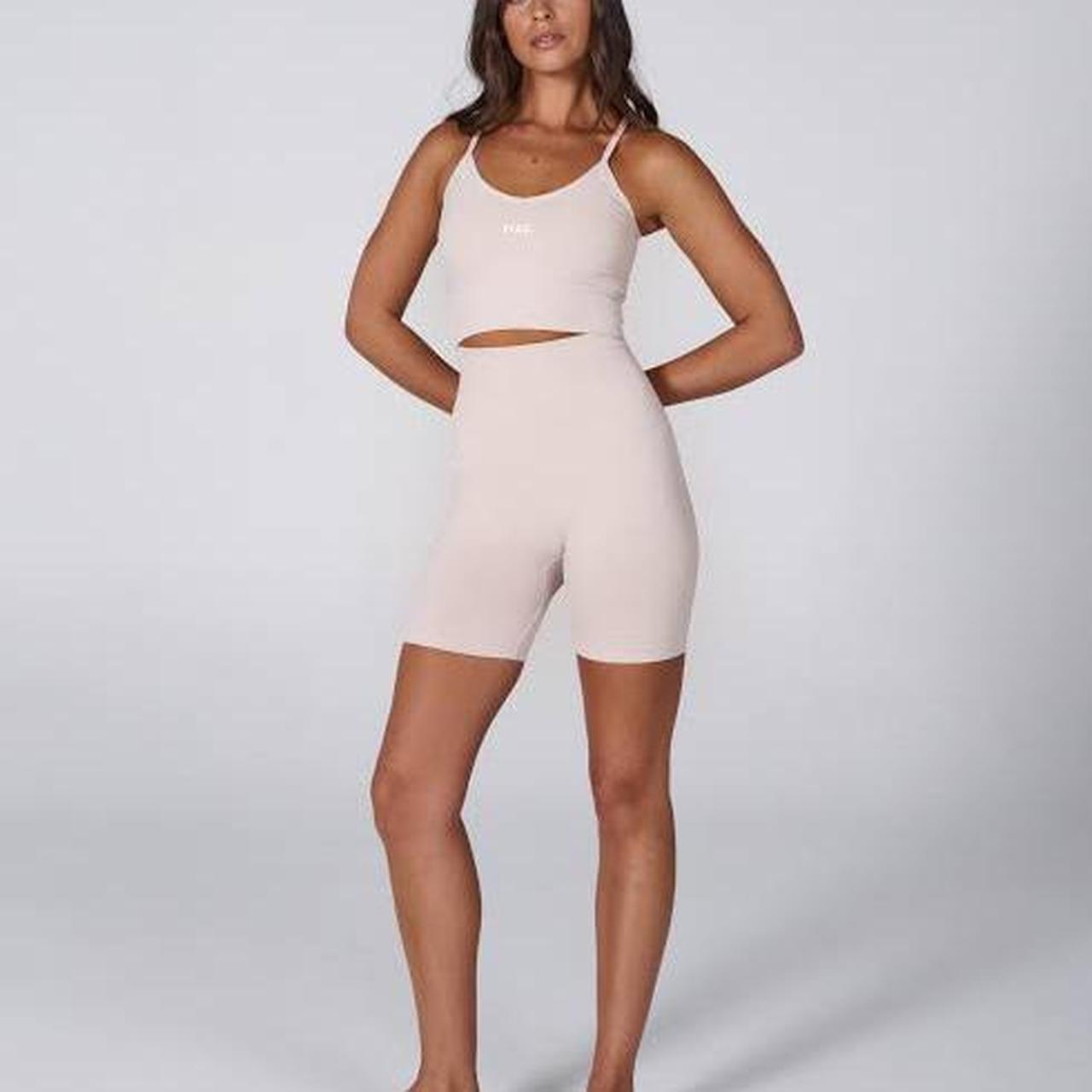 Stax Premium Seamless Set in Bone Midi bike short -... - Depop