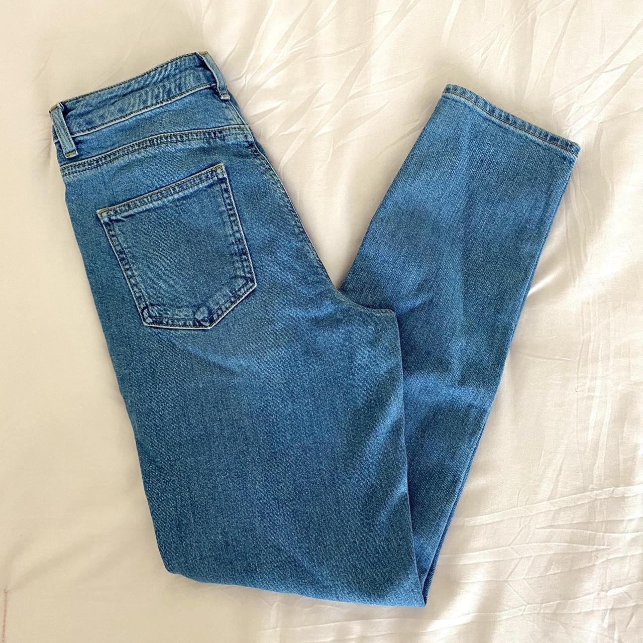ASOS: high rise farleigh 'slim' mom jeans in mid... - Depop