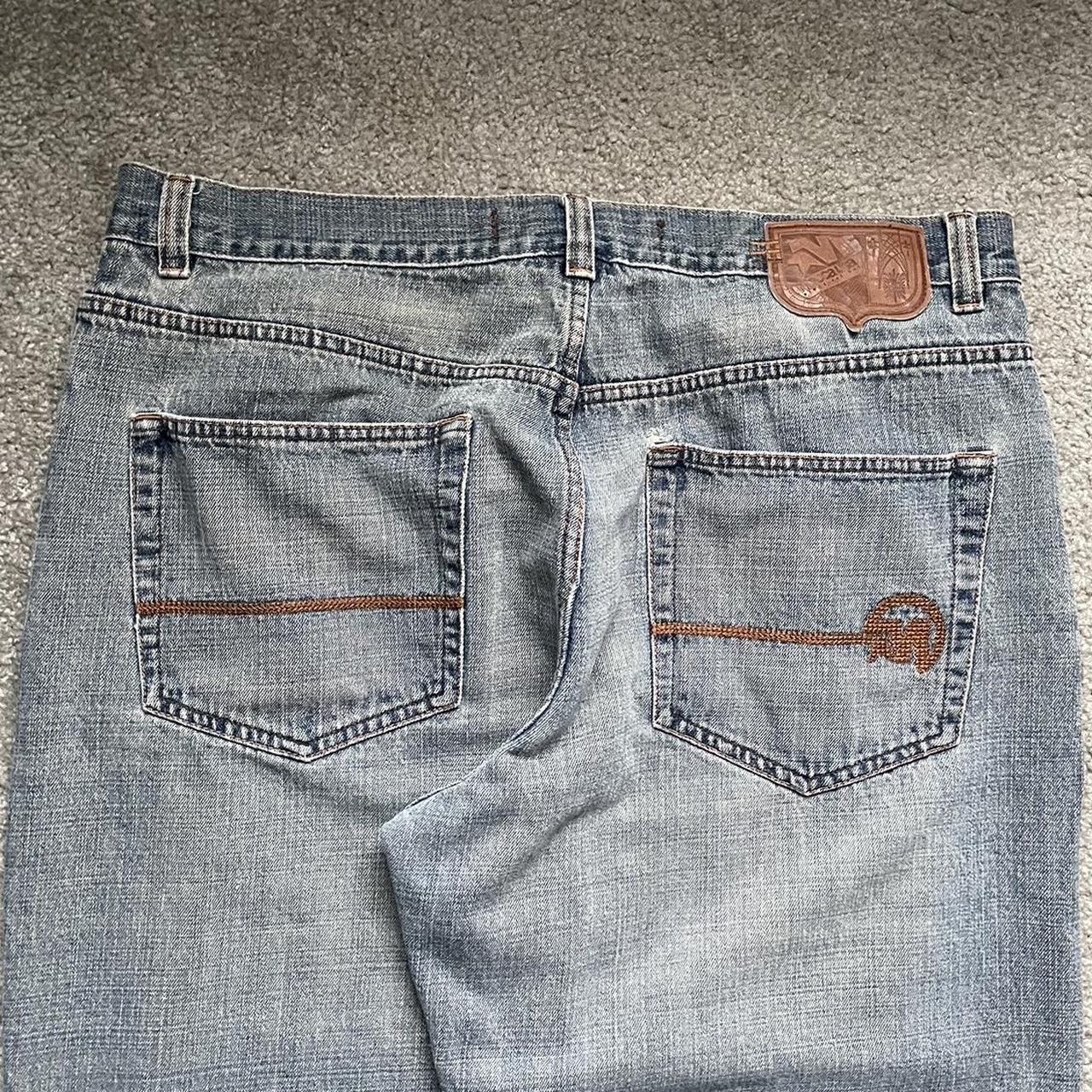 y2k baggy mecca jeans fit like a size 39 x... - Depop