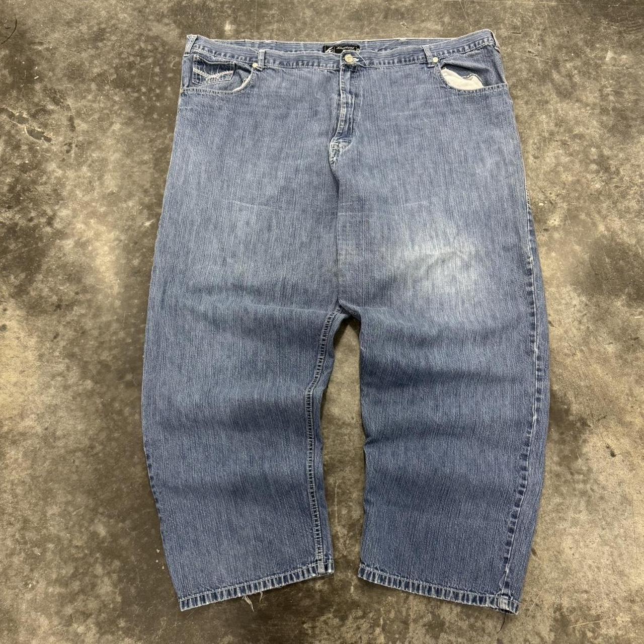 2000s baggy knockout jeans size 52 x 31 10” leg... | Depop