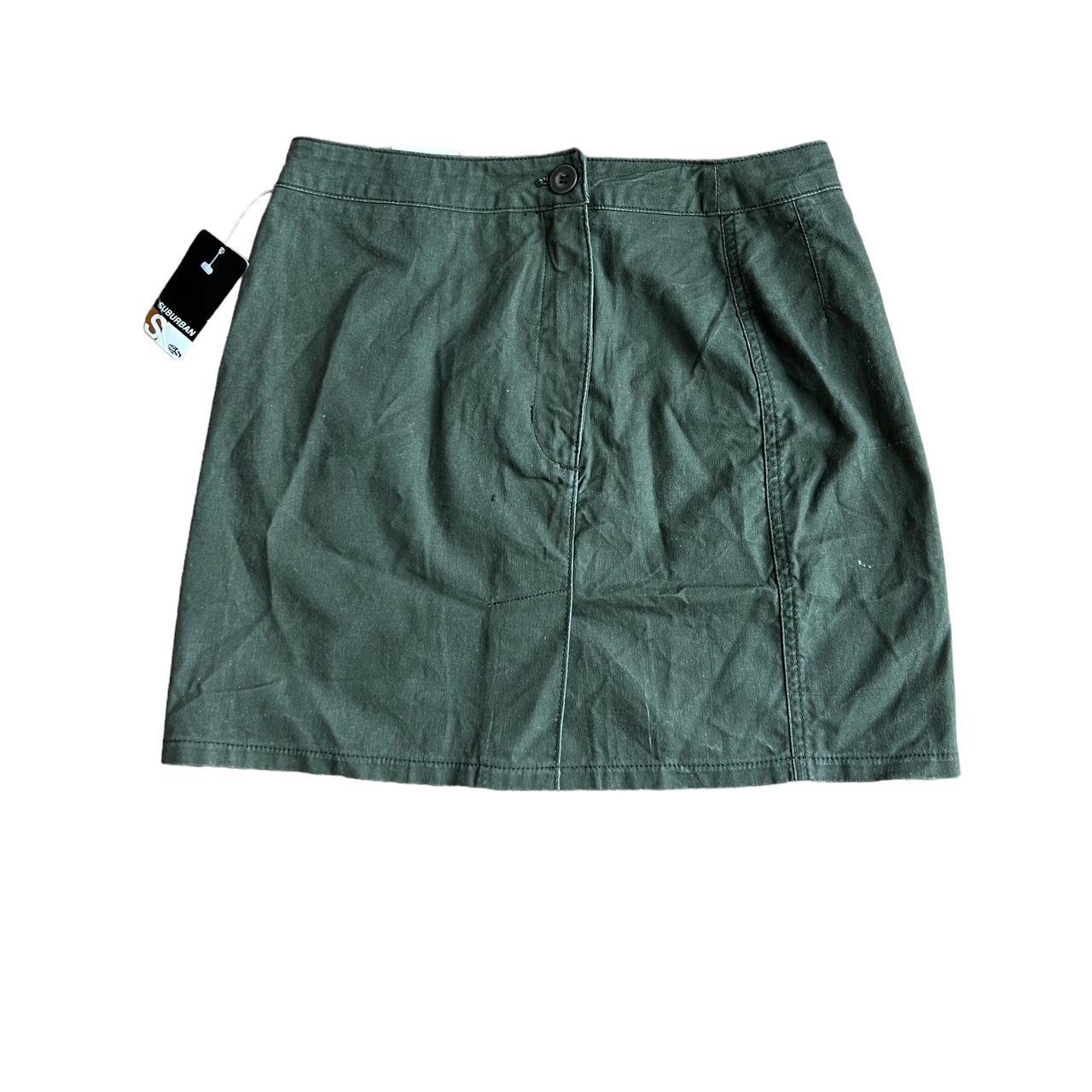vintage deadstock NWT army green cargo skirt... - Depop