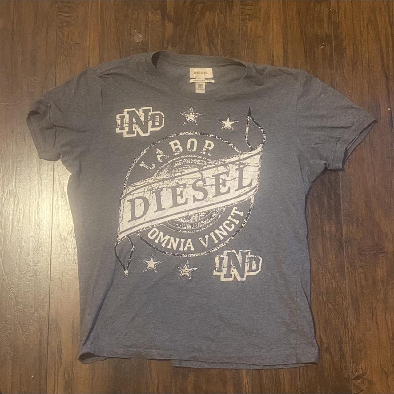 Grey Diesel Tee - Depop