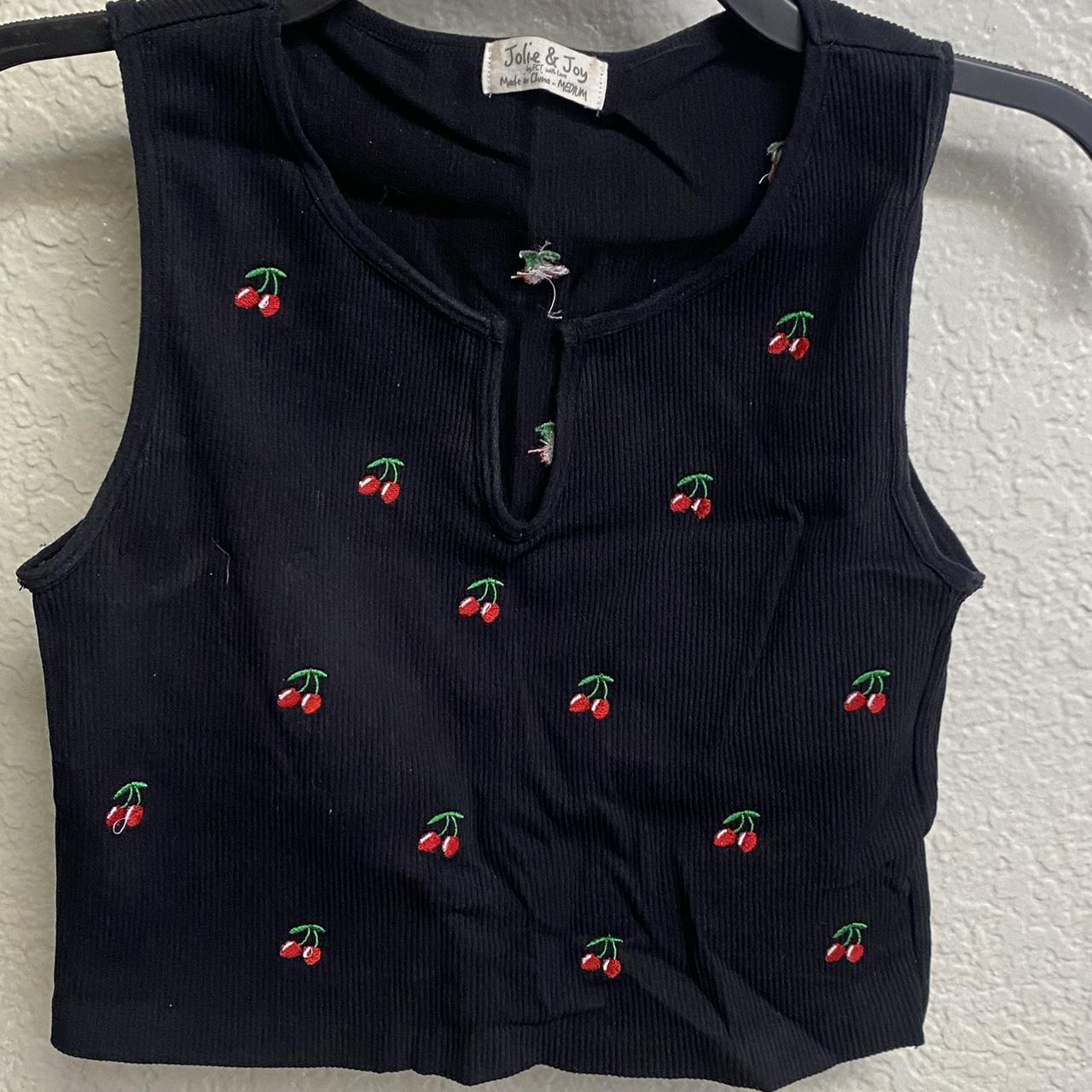 Women's Black and Red Vest | Depop