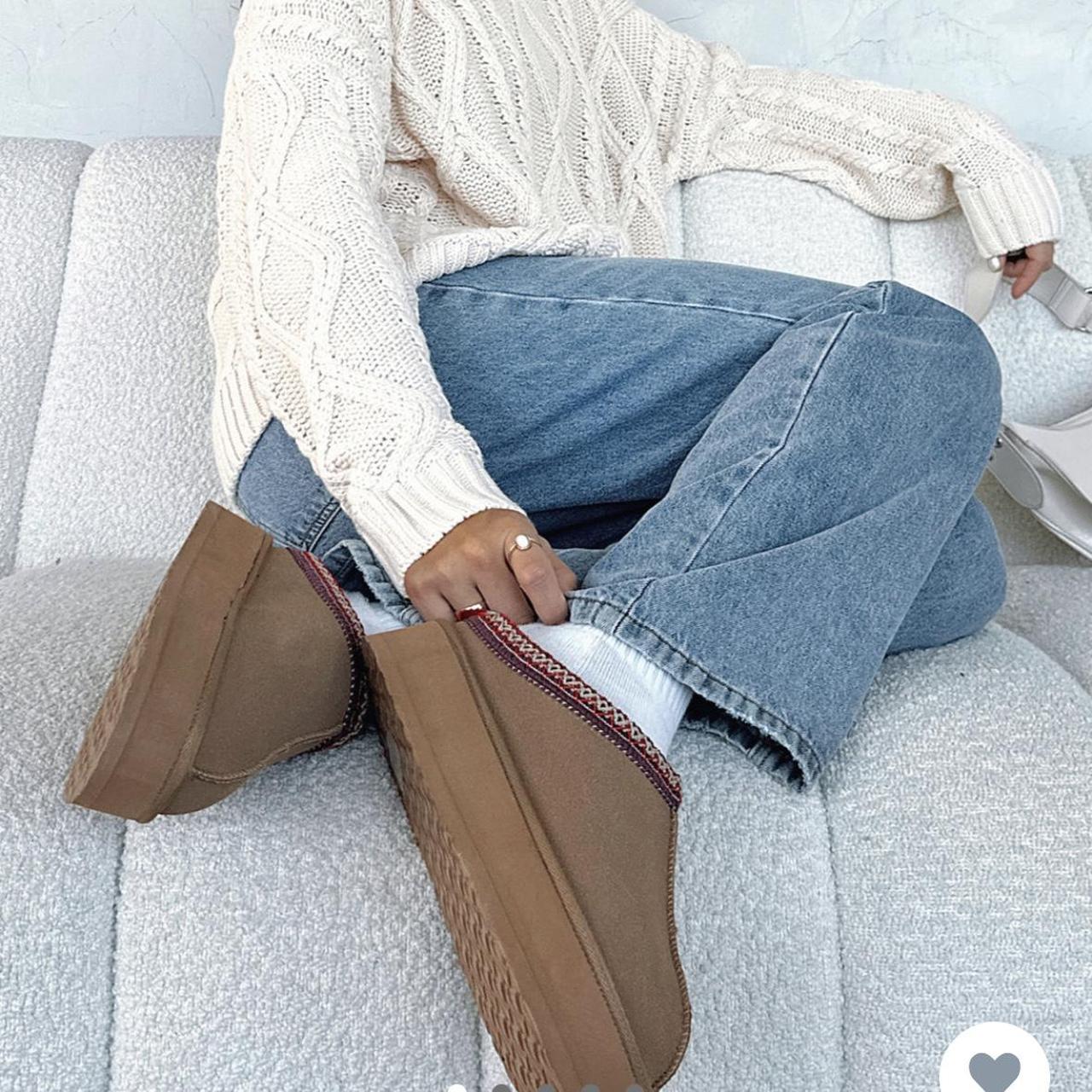 -Tazmin Platform Snug Boots Chestnut -Originally $60... - Depop