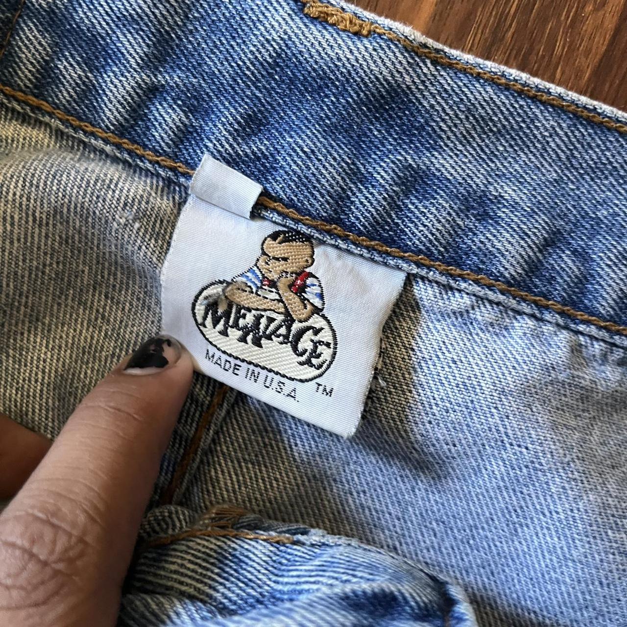 CRAZY EXTREMELY RARE 90’s VINTAGE BLUE MENACE JEANS... - Depop