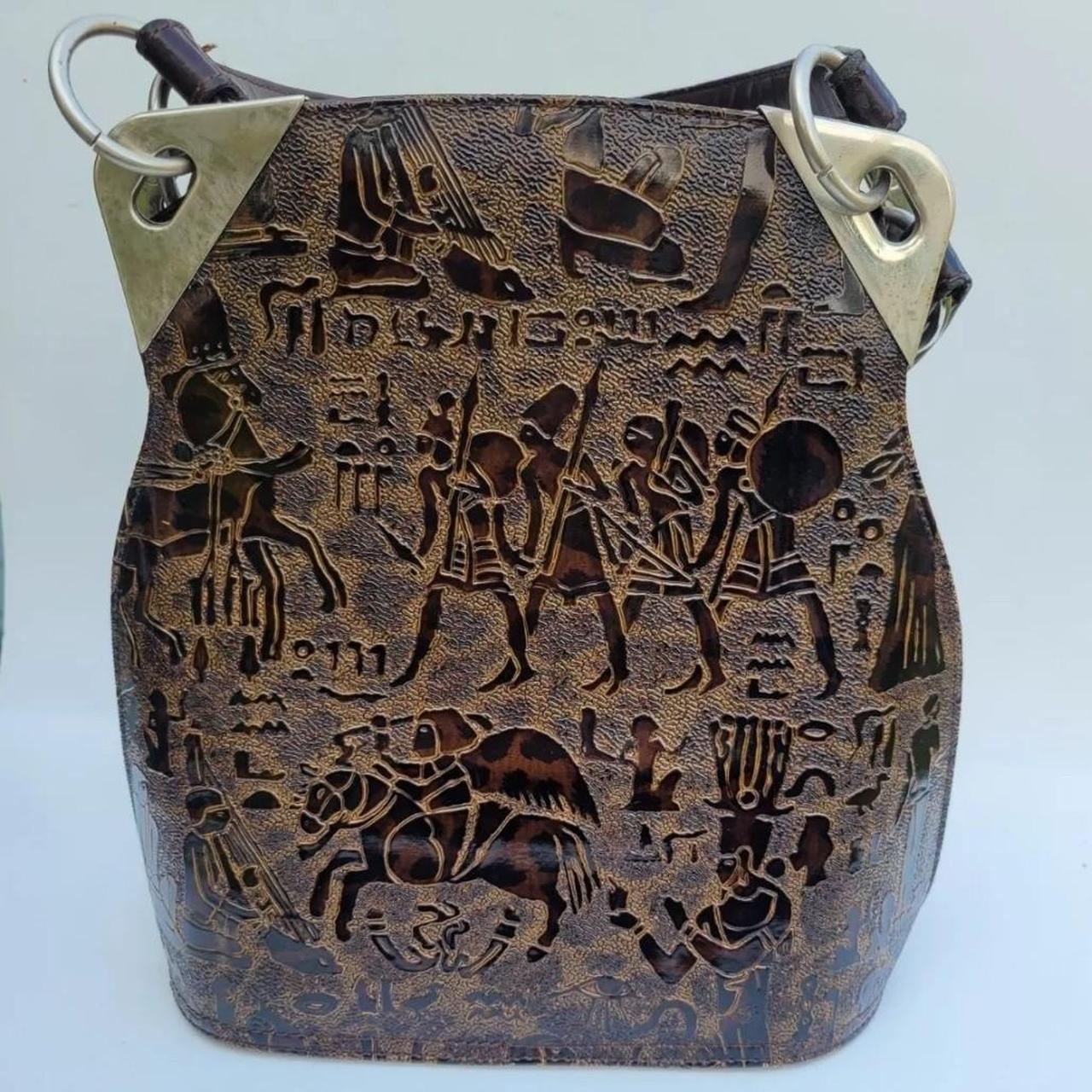 Unique Egyptian Hieroglyphic Handbag Vintage Gunag... | Depop