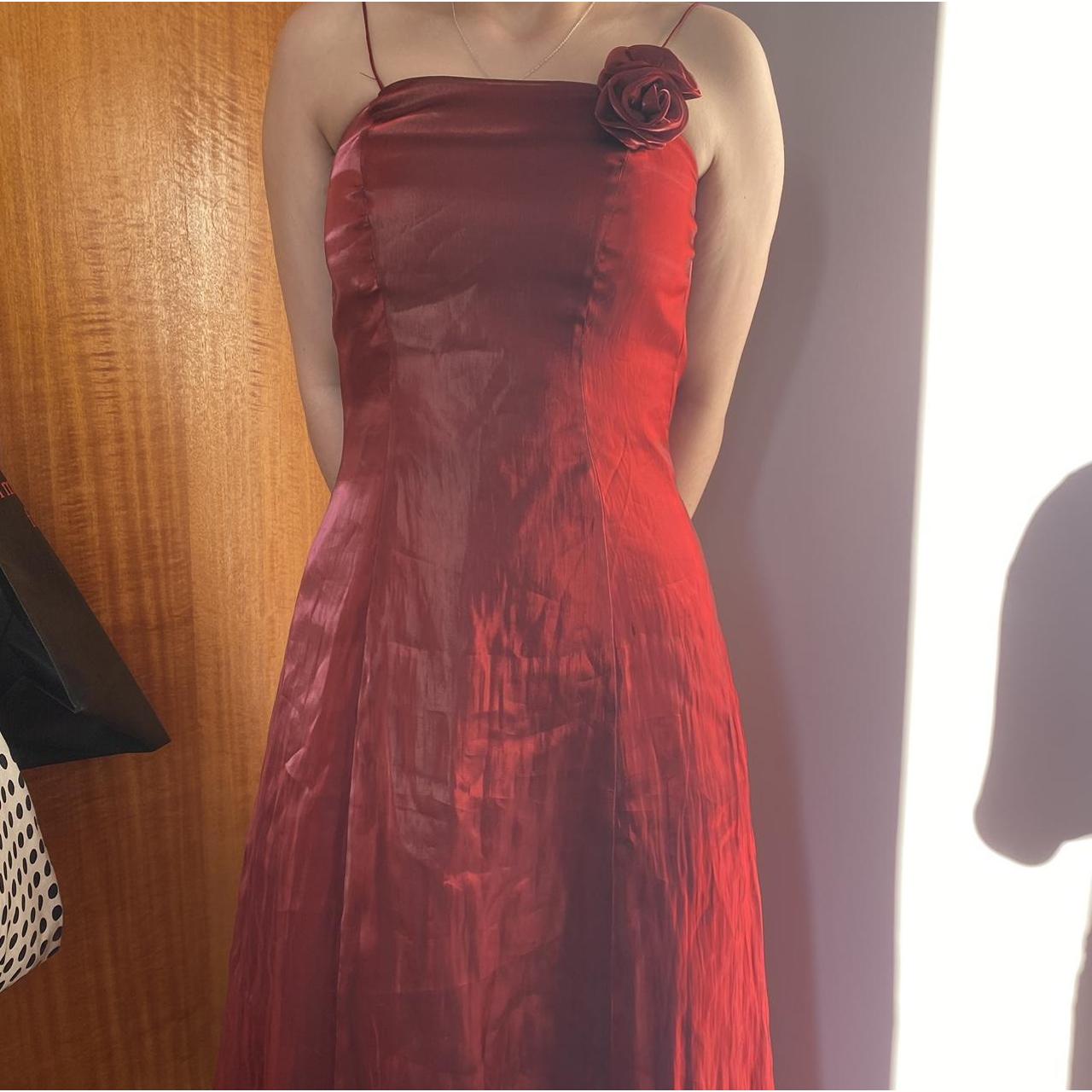 Red vintage Y2K prom dress Great condition fits... - Depop