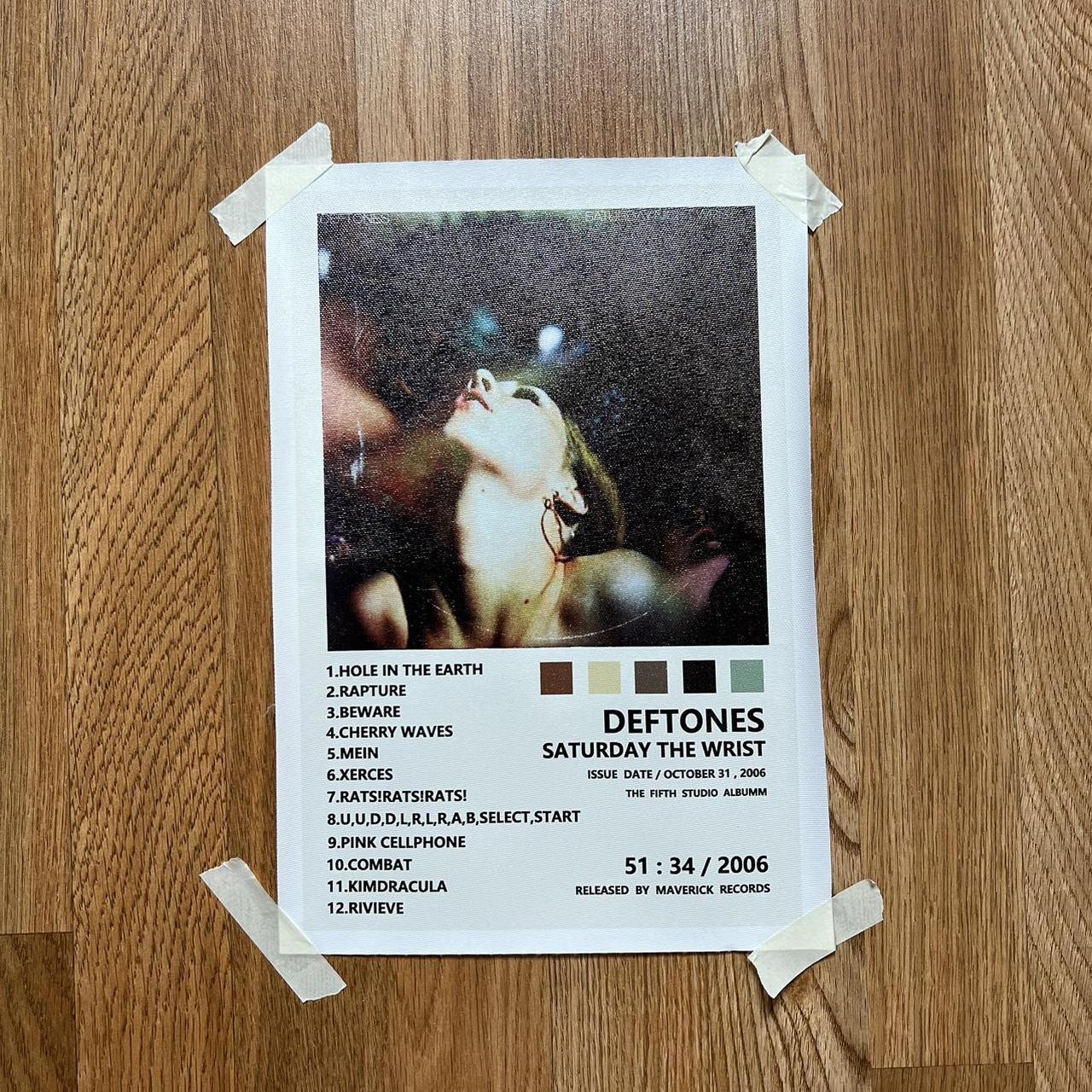 Deftones “SATURDAY THE WRIST” album poster #deftones... - Depop