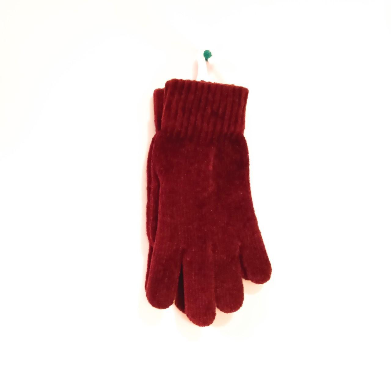 Girls Gloves 8" Long Burgundy Red Color Accessories... - Depop