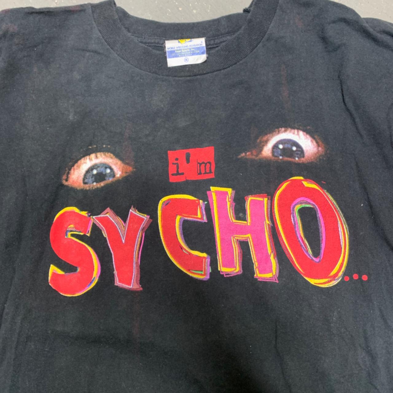Vintage WWF WWE 1996 I'm Sycho Sid T-shirt Psycho... - Depop