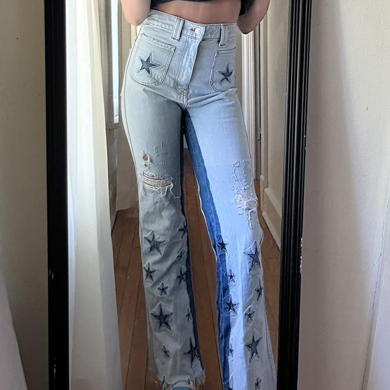 Revive denim star pants 🎀 - never worn. Super cute... - Depop
