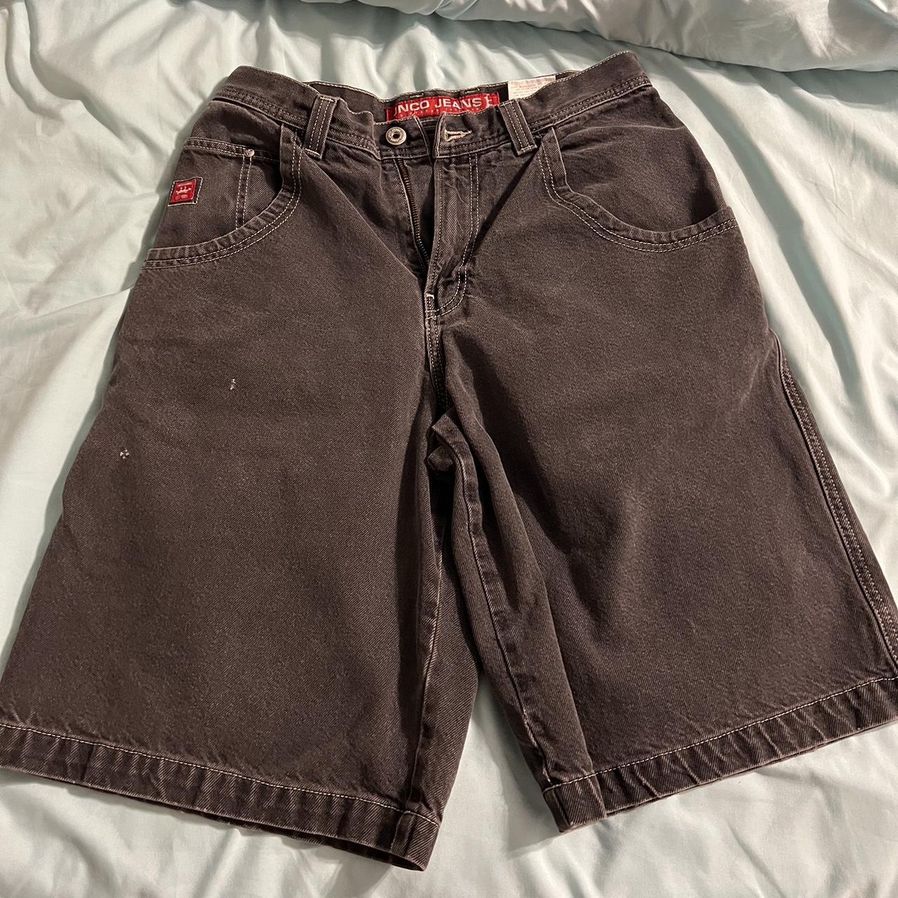 black panther blue outline jnco jorts, waist 32,... - Depop