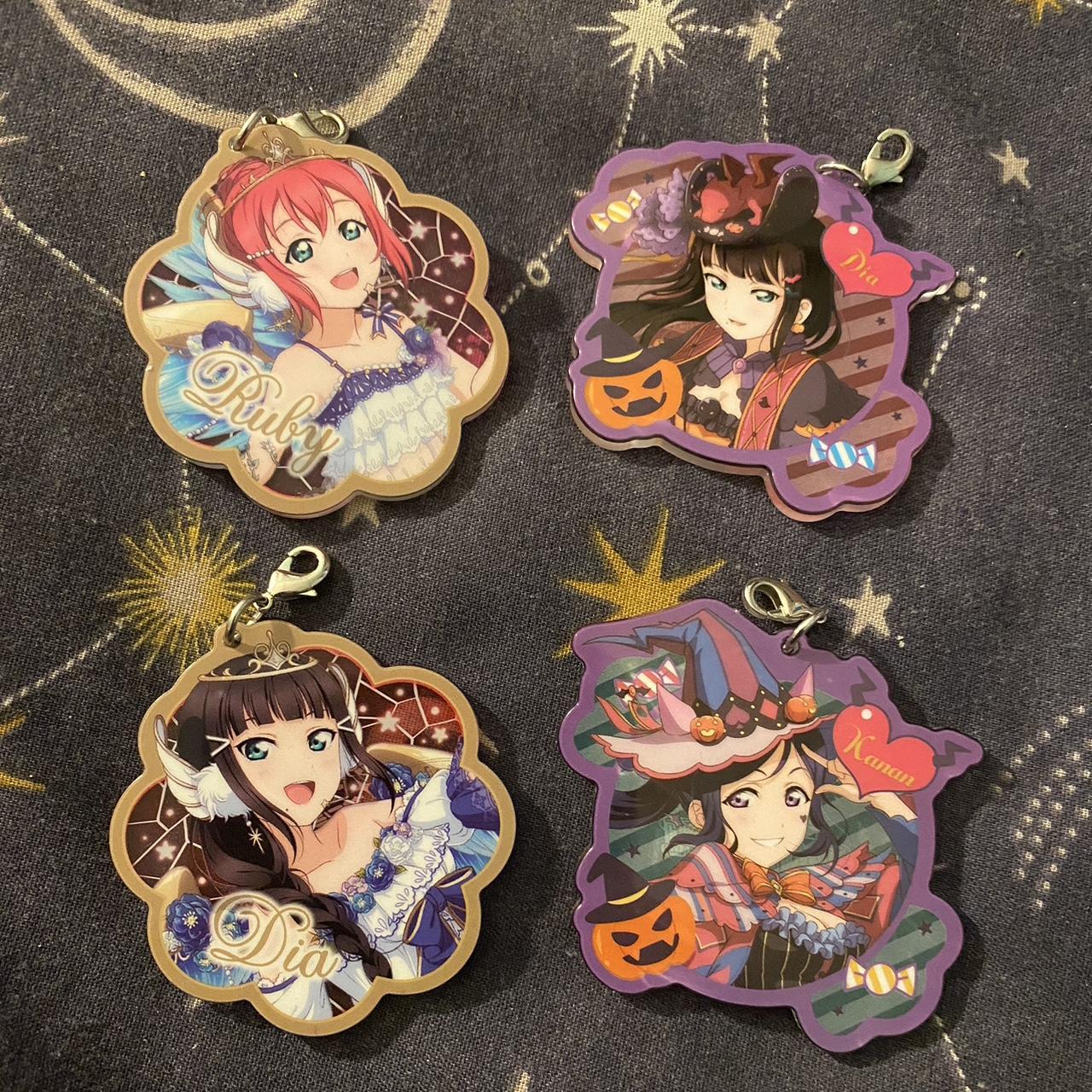 Love Live Sunshine Gacha keychains🤍 have been in... - Depop